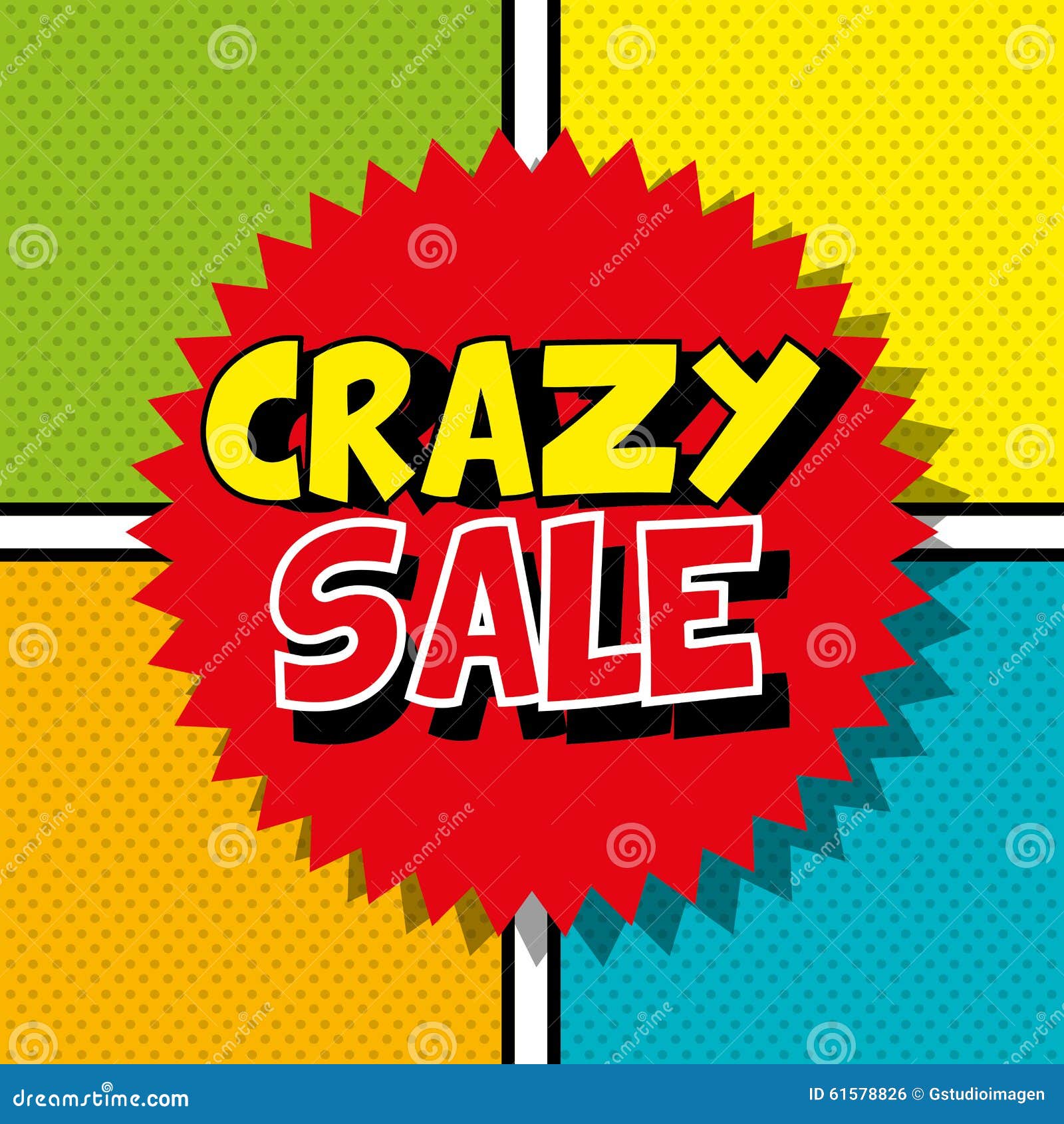 Shopping Advertising in Comic Pop Art Style Stock Vector - Illustration ...