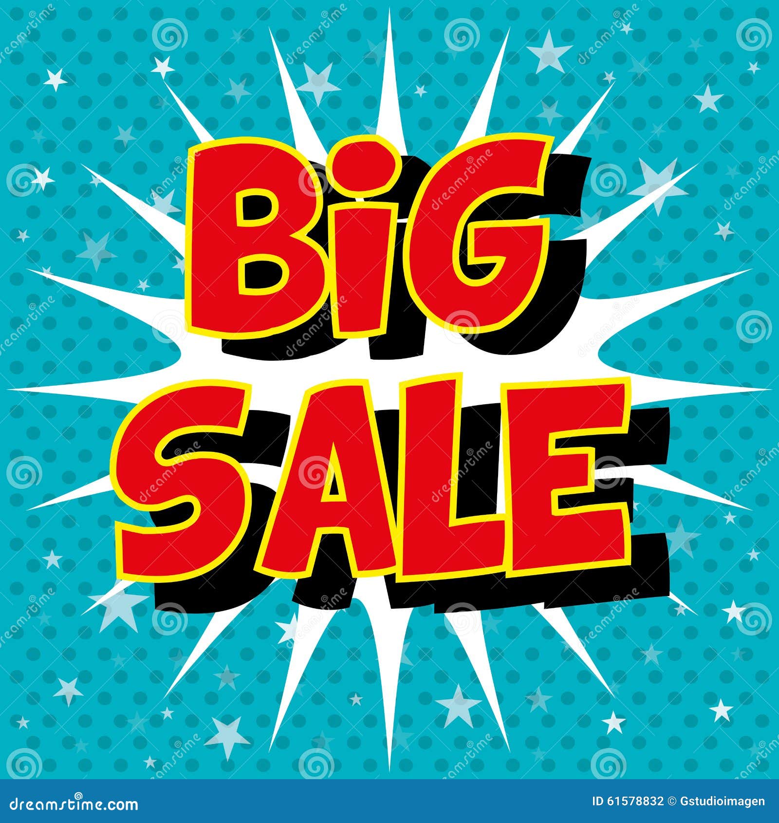 Shopping Advertising in Comic Pop Art Style Stock Vector - Illustration ...