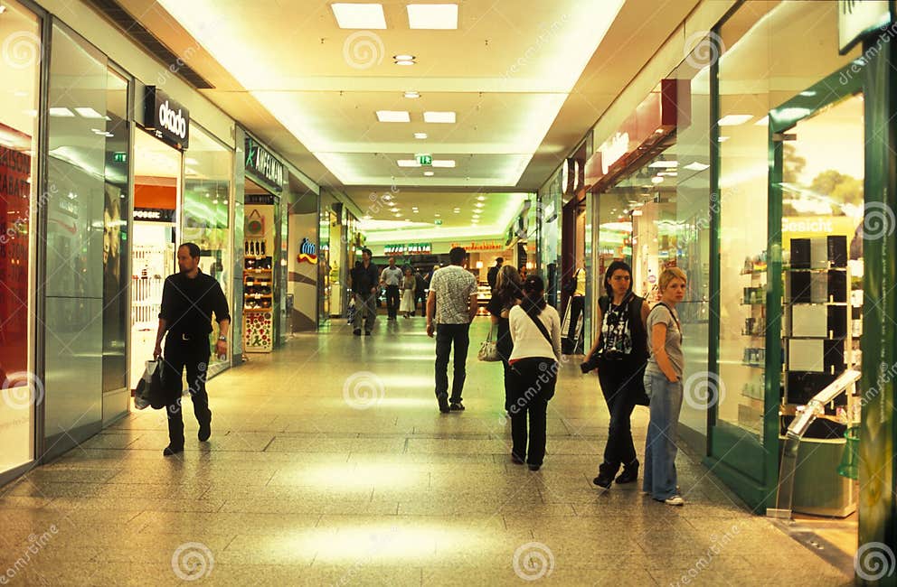 Shopping area in Berlin editorial stock photo. Image of germany - 18721933