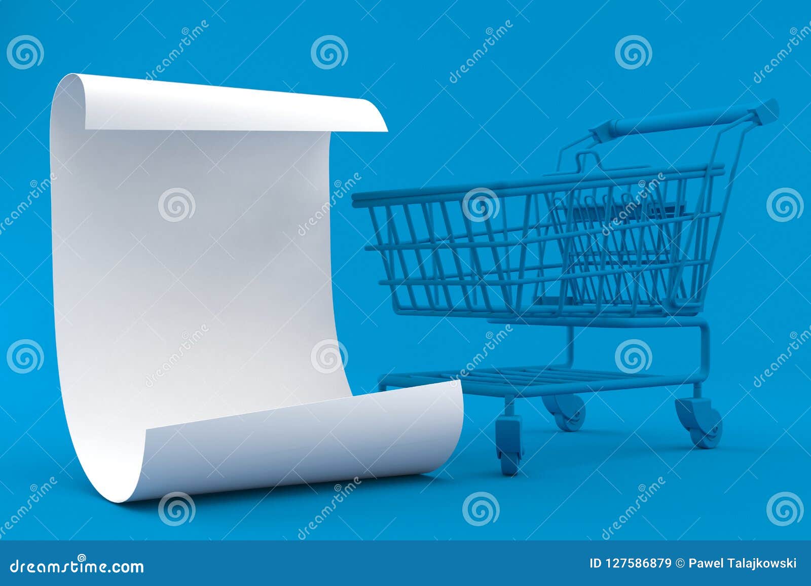 Shopping Background with Sheet of Paper Stock Illustration ...