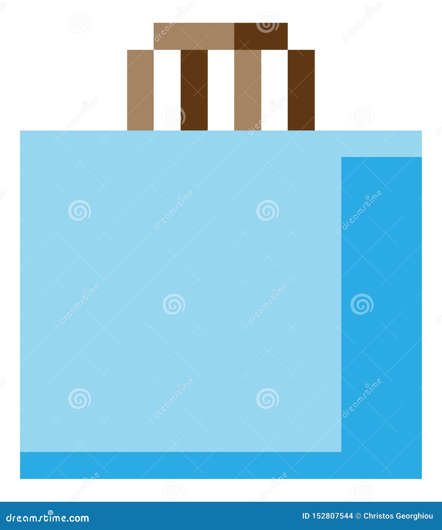 Shopping Bag 8 Bit Video Game Art Icon Stock Vector - Illustration of ...