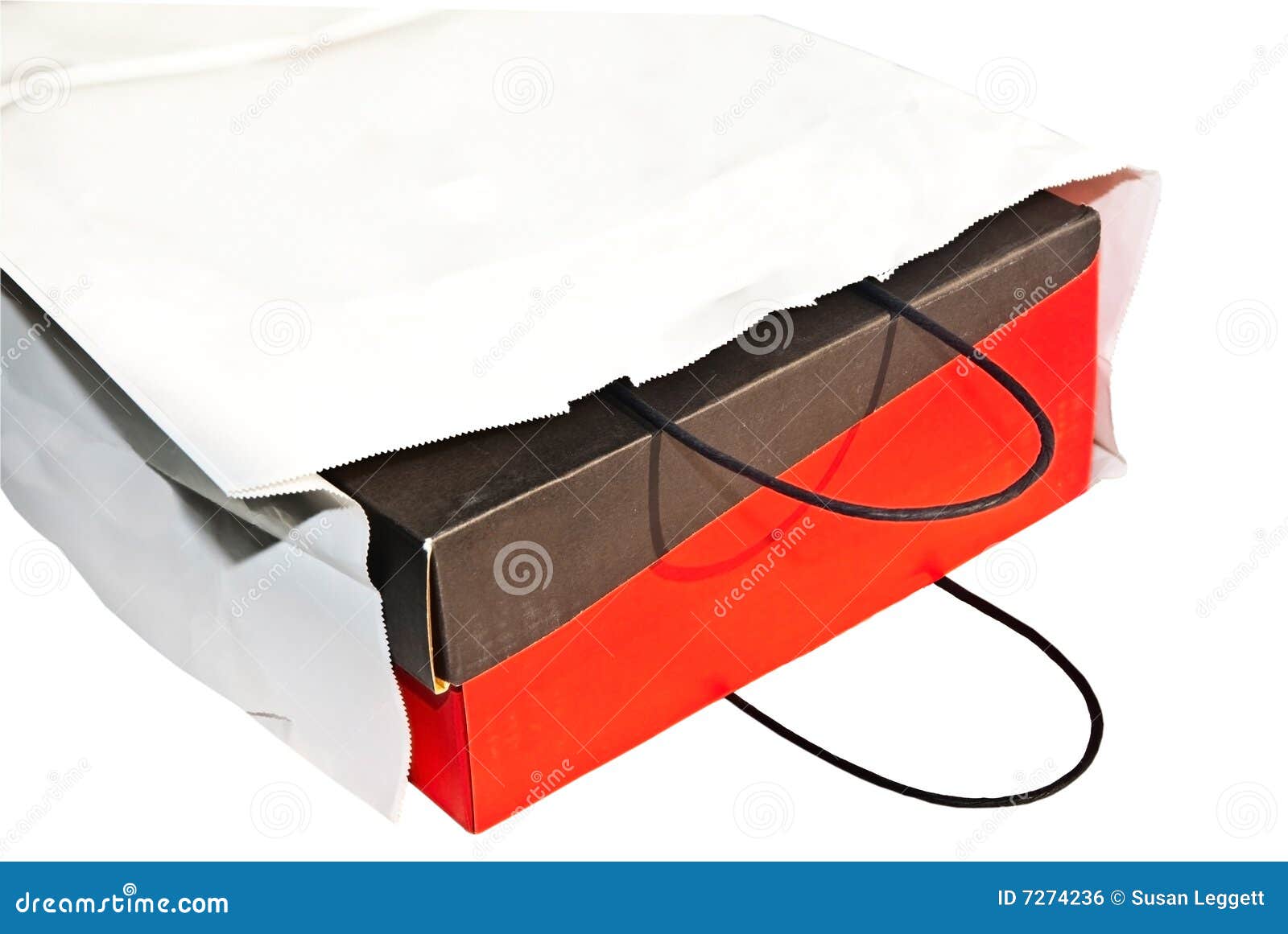 Shopping Bag and Box stock photo. Image of shopping, isolated - 7274236