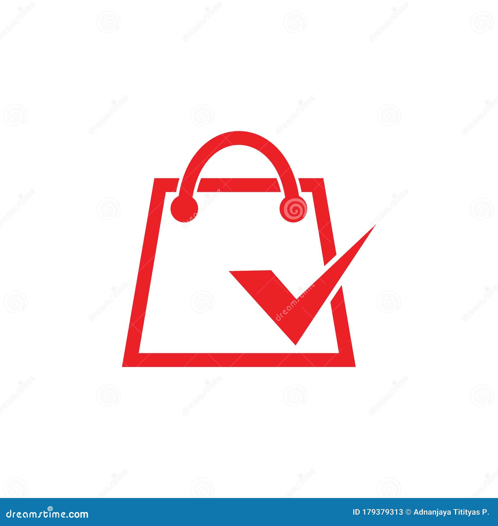 Shopping Bag Check Mark List Symbol Decoration Vector Stock Vector ...