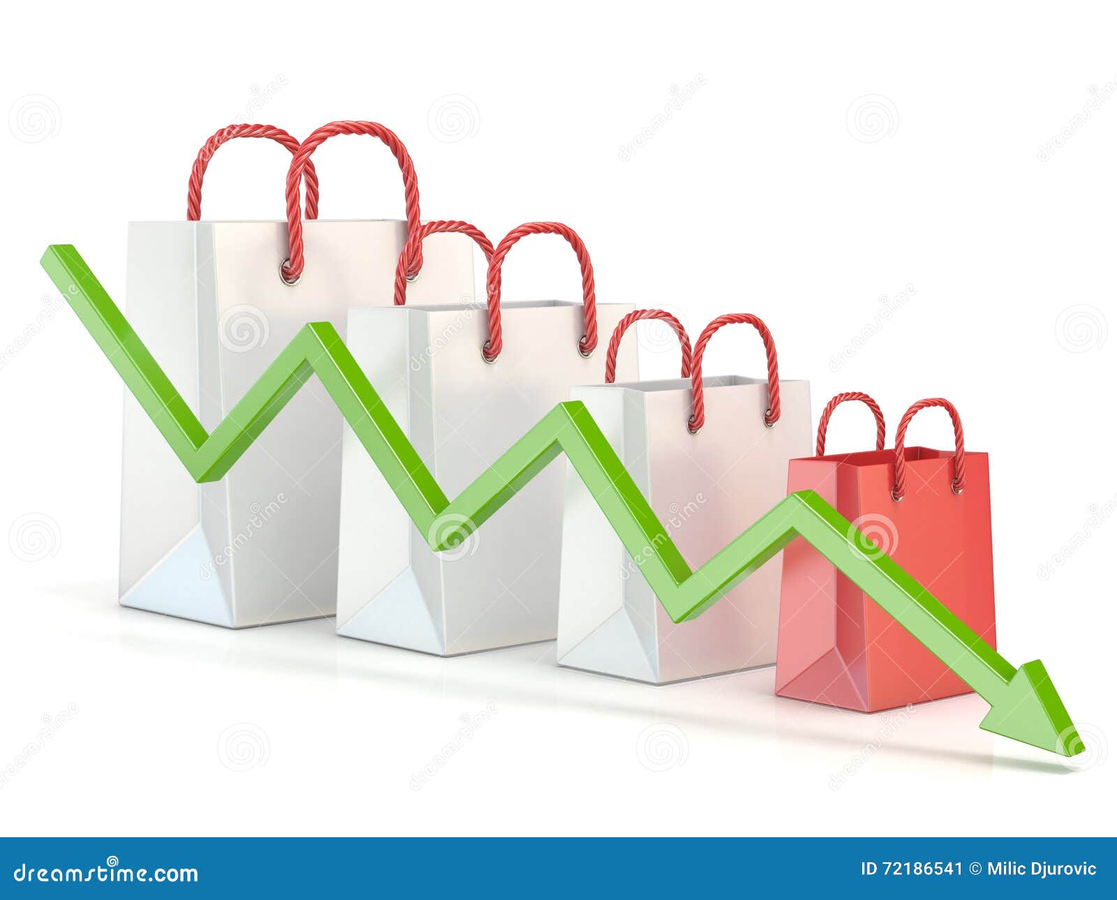 Man With Decreasing Chart. Cartoon Vector | CartoonDealer.com #67927819