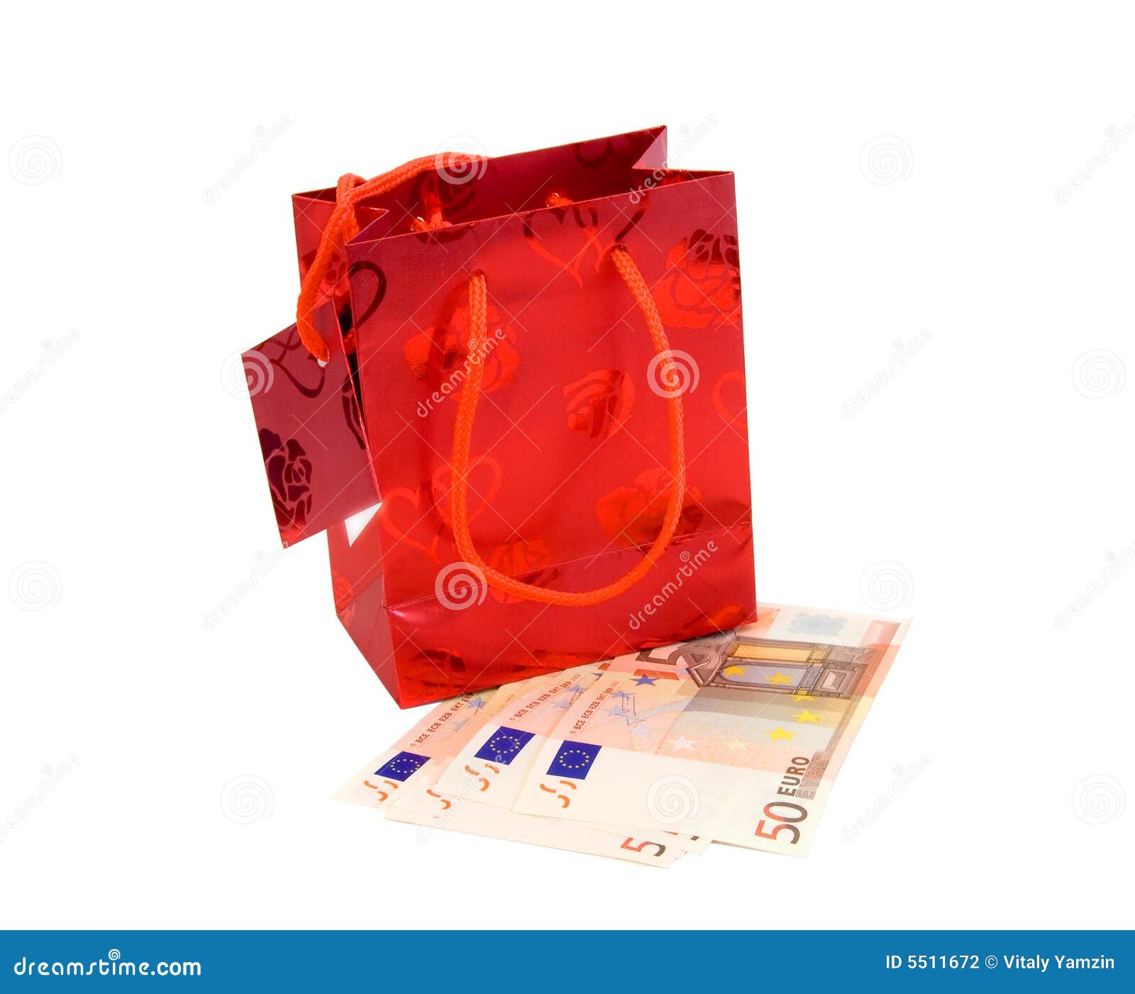 Shopping bag with euro stock photo. Image of european - 5511672