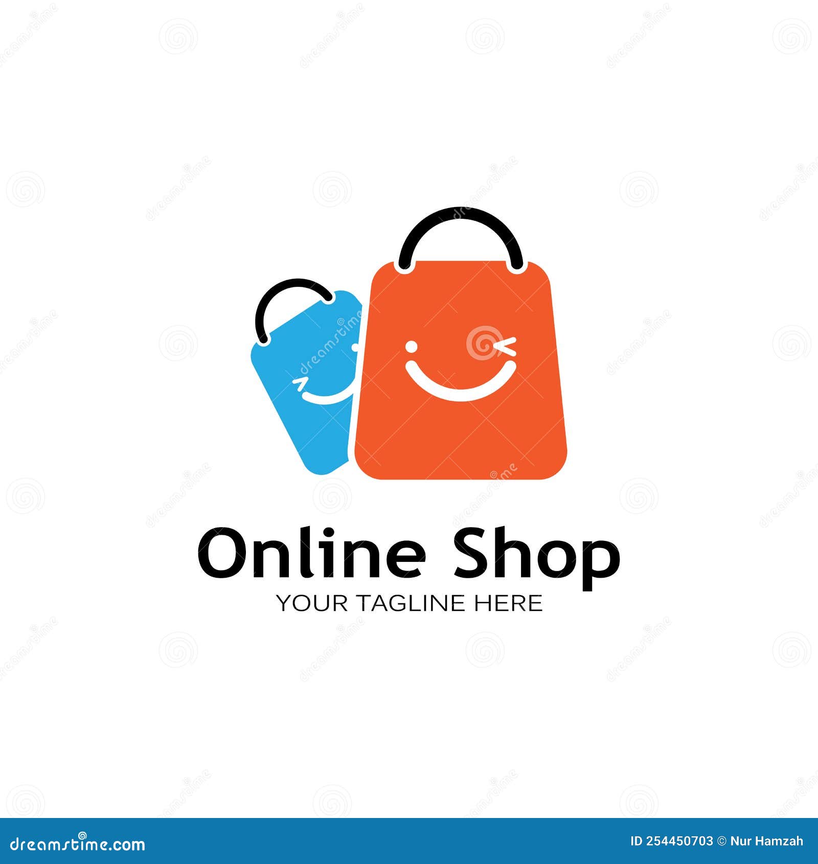 Shopping Bag Logo Vector Illustration Template Stock Vector ...