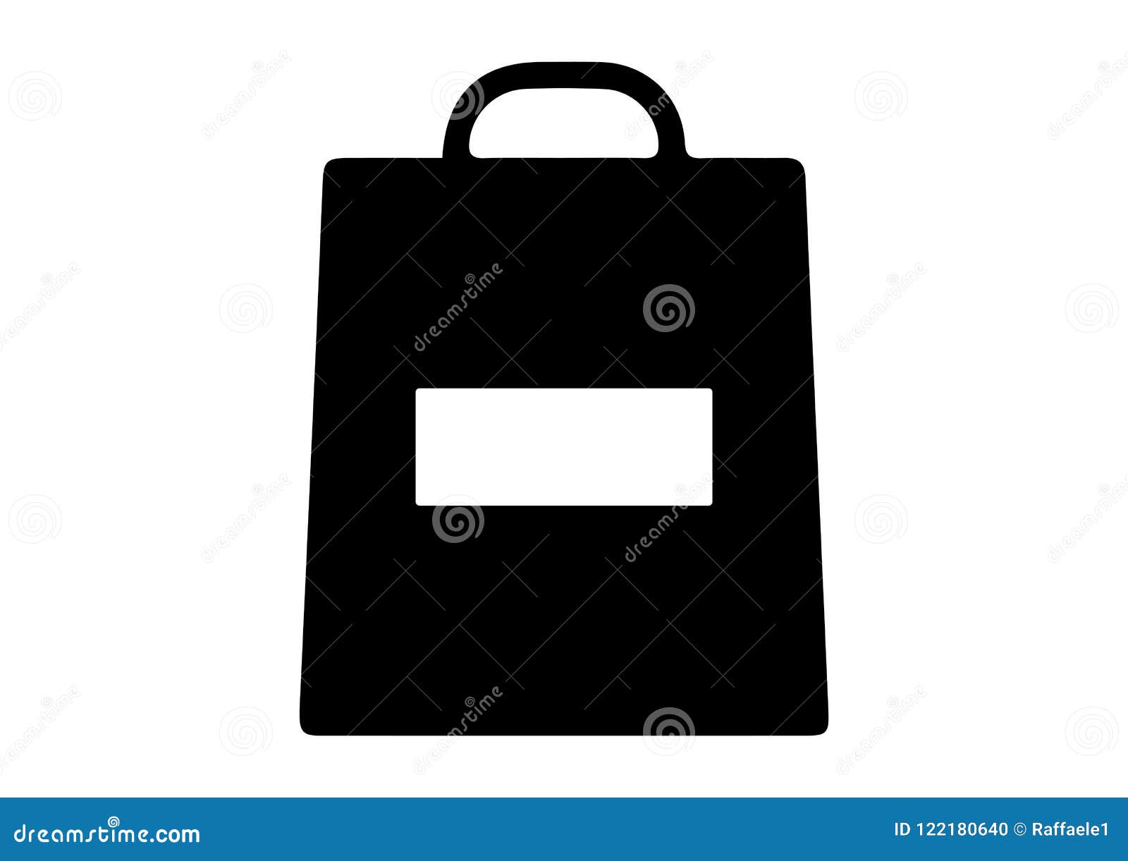 Shopping Bag with Rectangle Icons Stock Vector - Illustration of icons ...