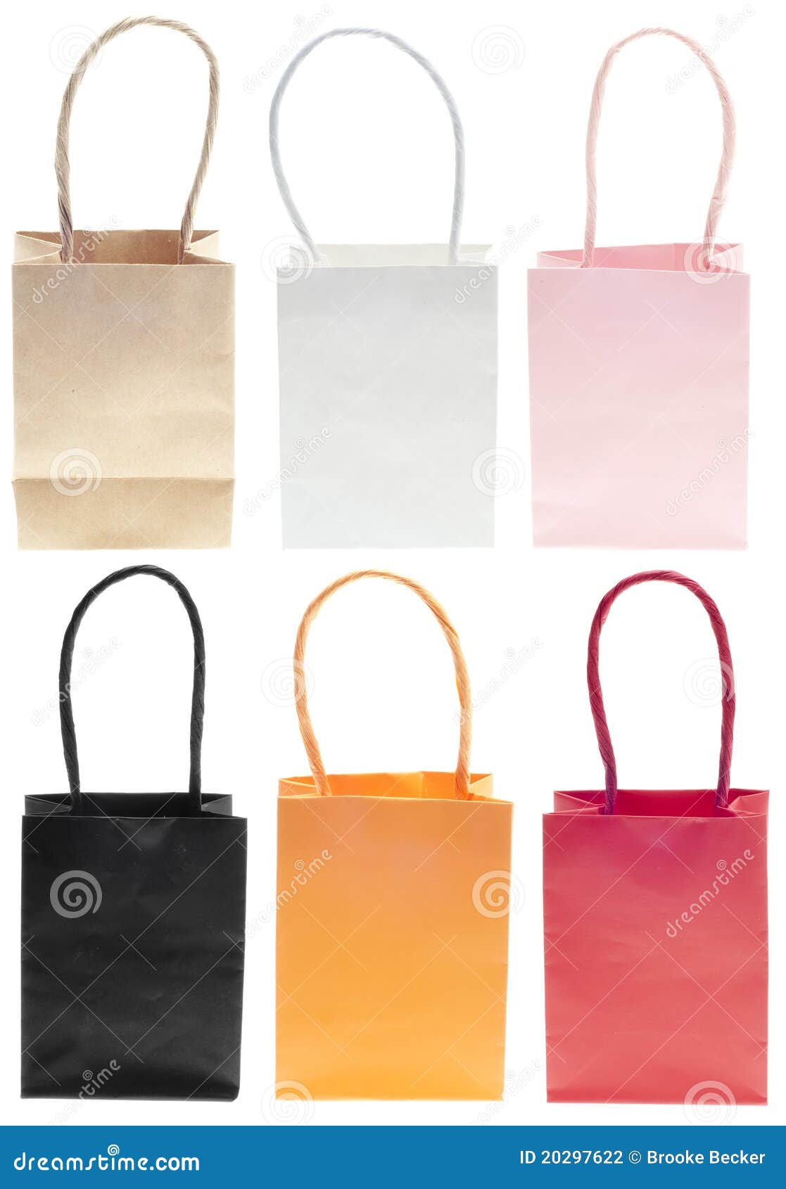Shopping Bag Sack Set in Colors Stock Photo - Image of gift, black ...