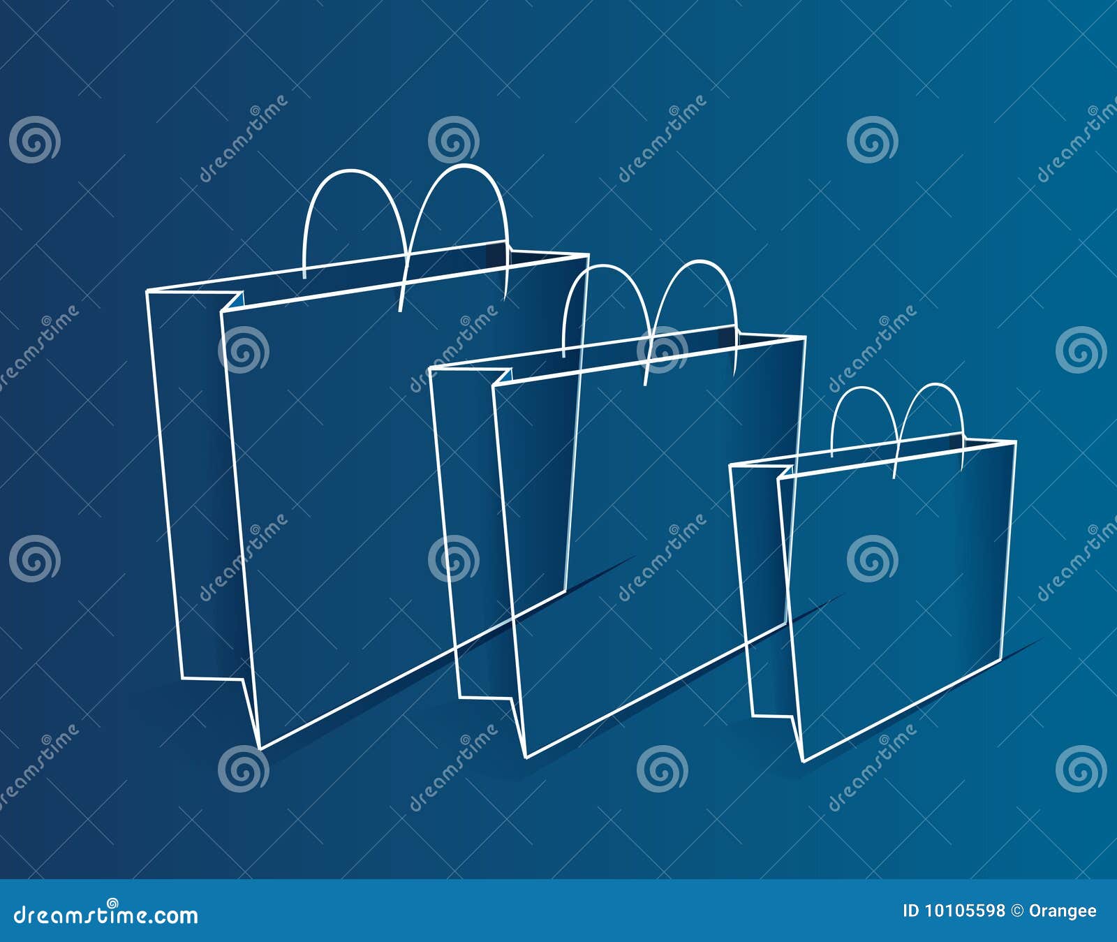 Shopping bag illustration stock vector. Illustration of assorted - 10105598