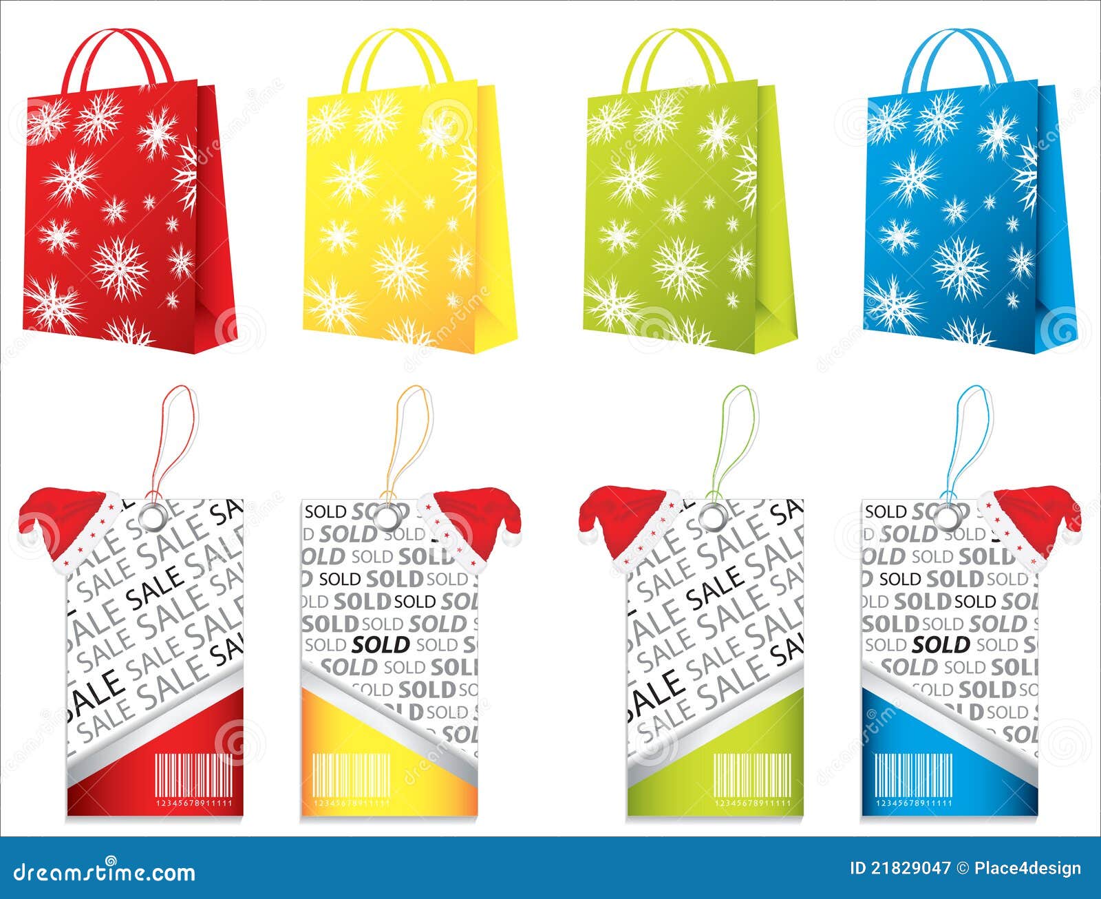Shopping Bags and Price Tags Stock Vector - Illustration of customer ...