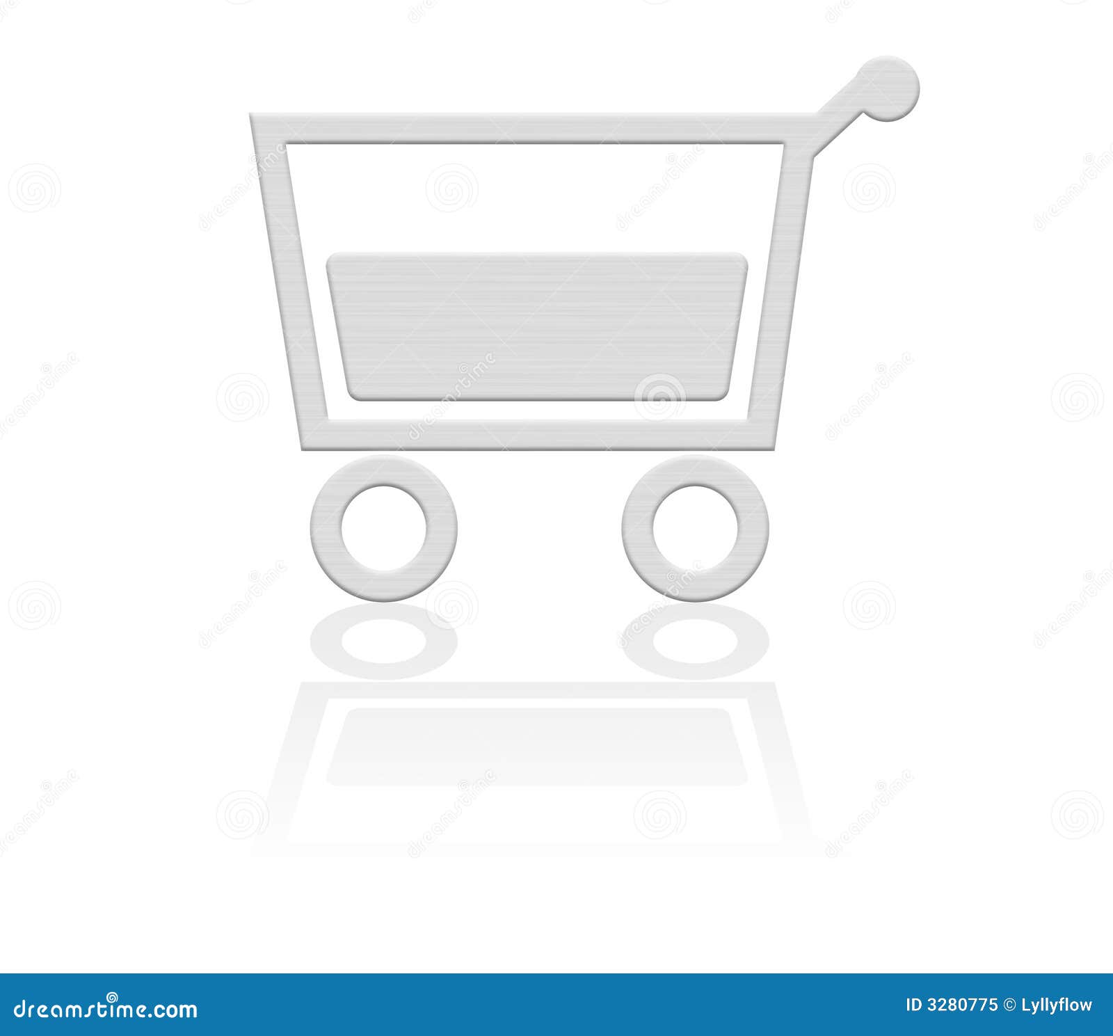 Shopping Basket, Cart Button Stock Illustration - Illustration of ...