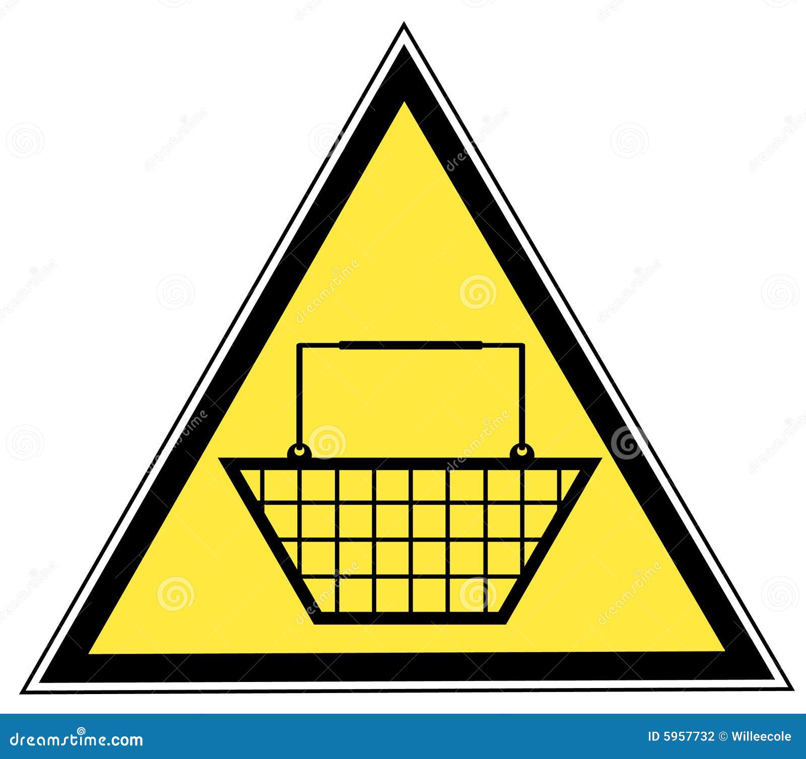 Shopping basket sign stock vector. Illustration of concept - 5957732