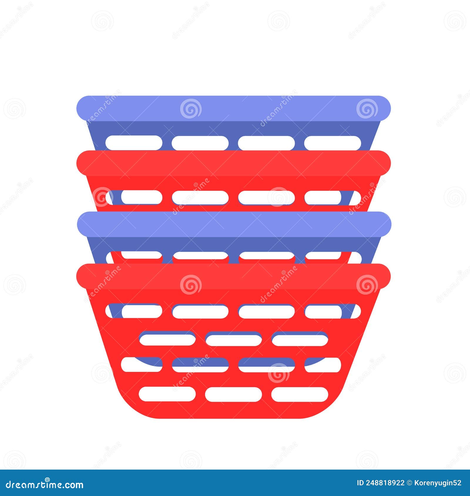 Shopping basket stack icon stock vector. Illustration of supermarket ...
