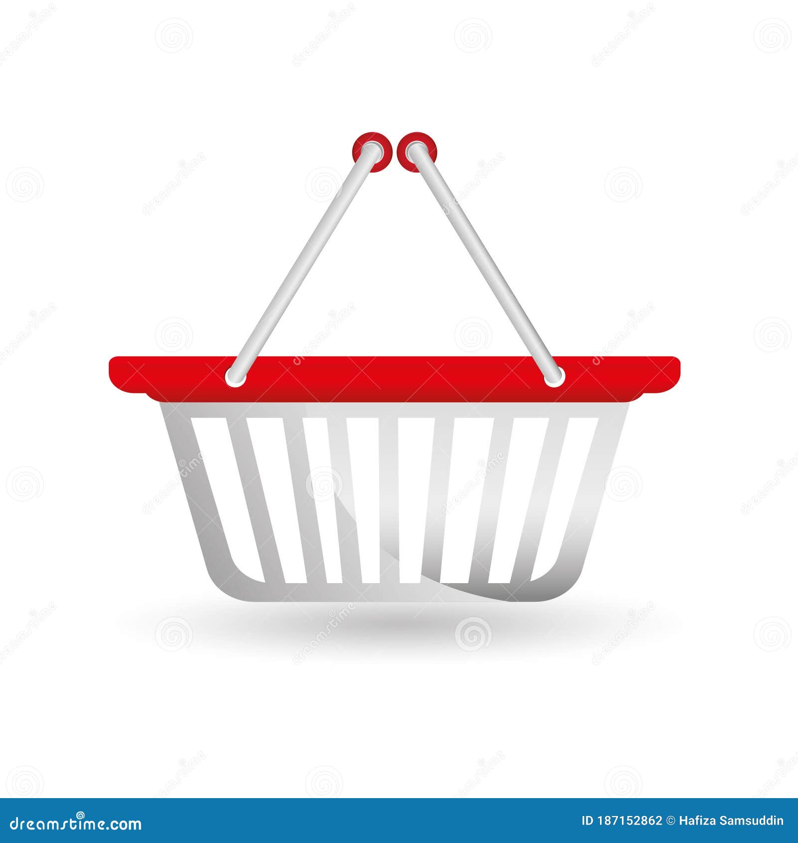 Shopping Basket. Vector Illustration Decorative Design Stock Vector ...