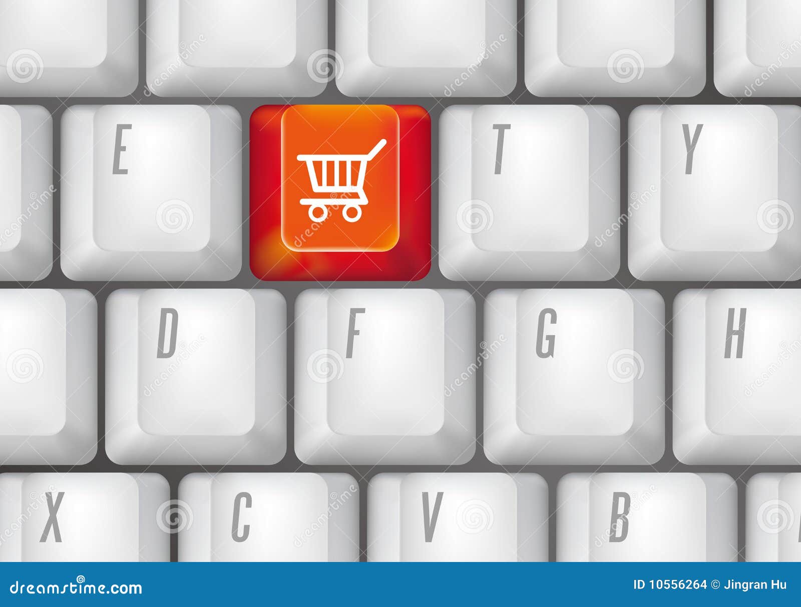 Shopping button stock vector. Illustration of consumer - 10556264