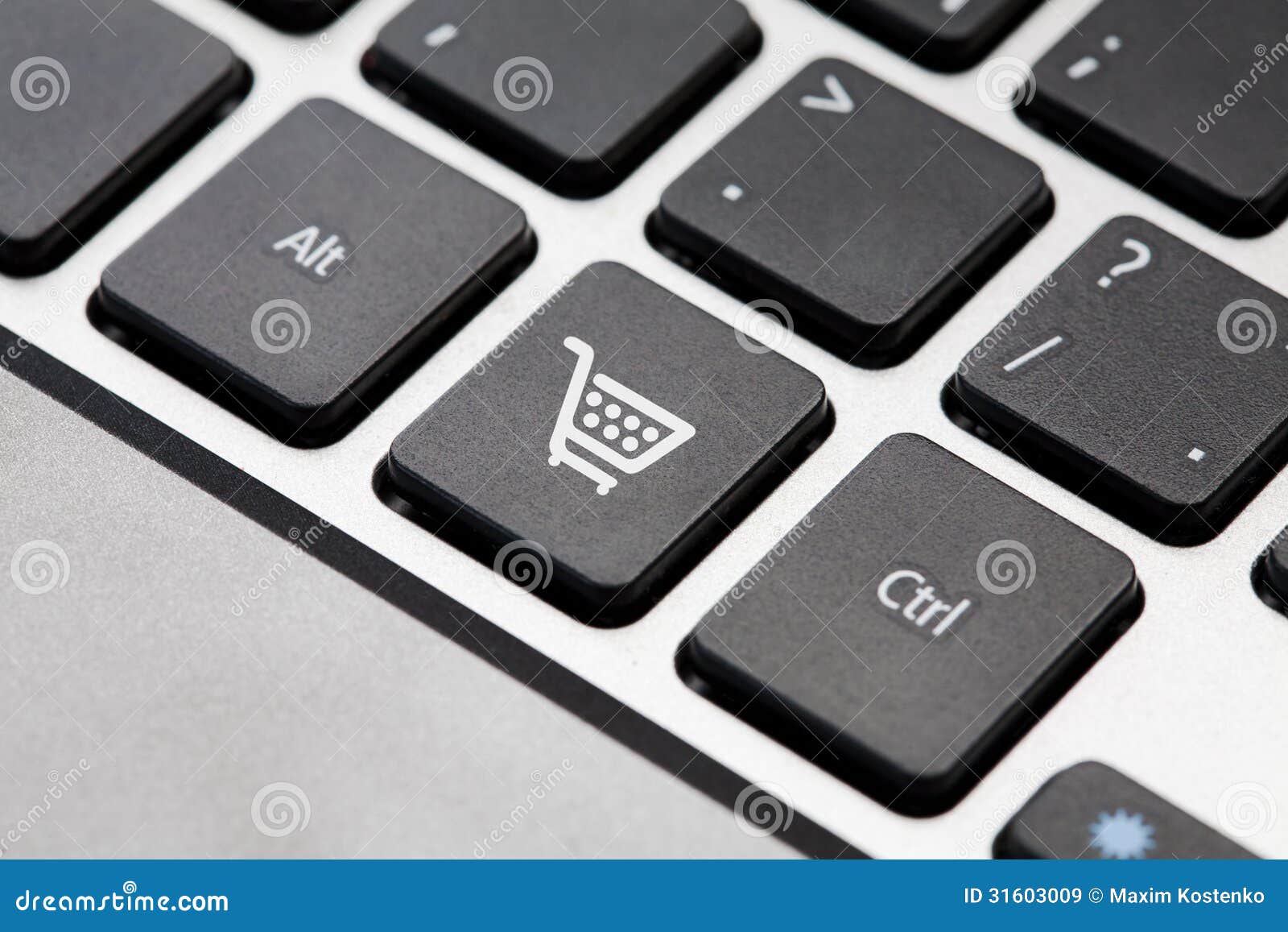 Shopping button key stock image. Image of communication - 31603009