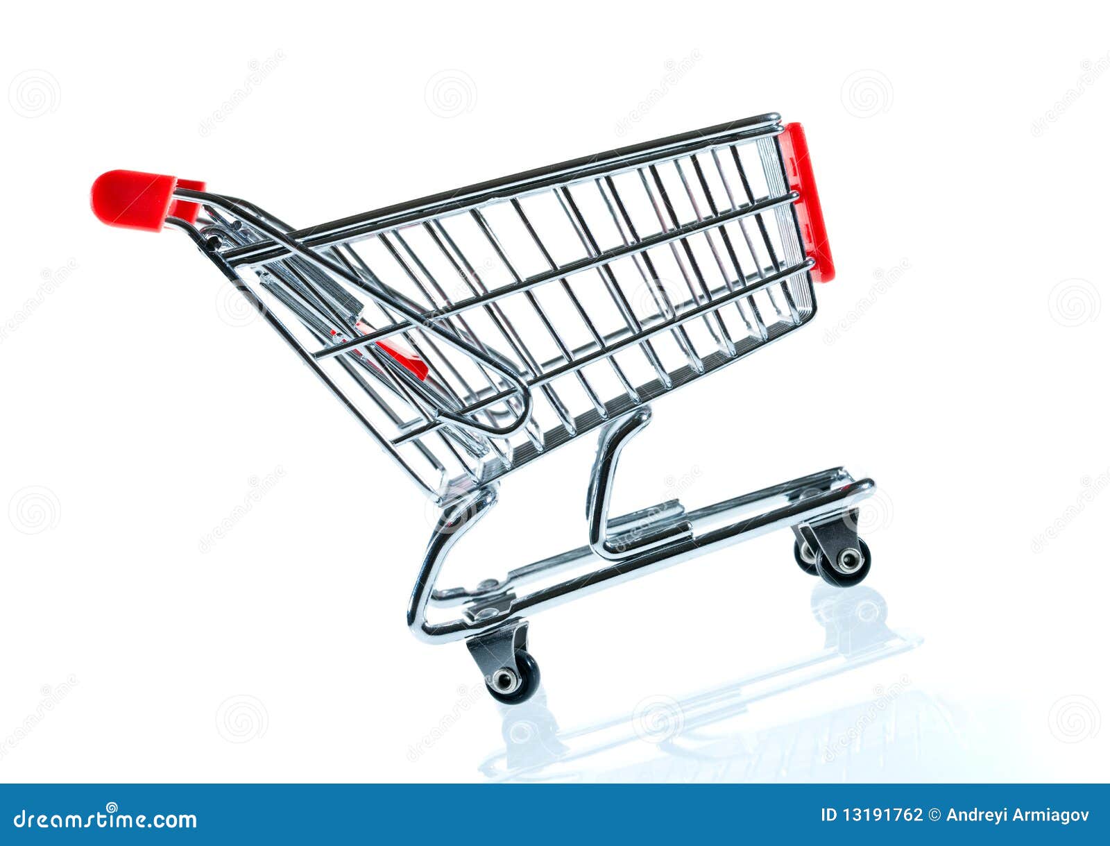 Shopping cart stock photo. Image of wheel, retail, white - 13191762