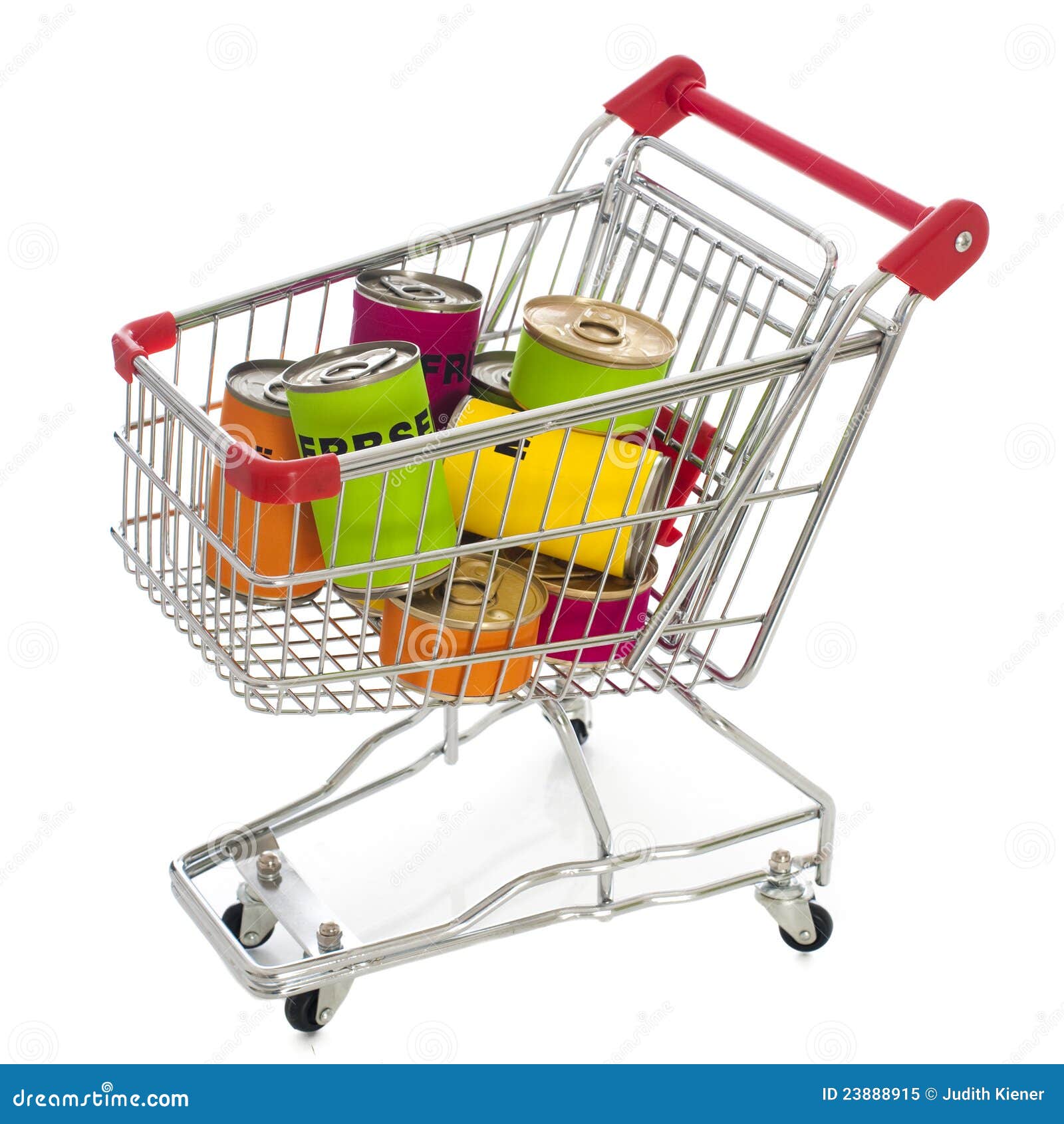 Shopping cart stock image. Image of discount, wares, canned - 23888915