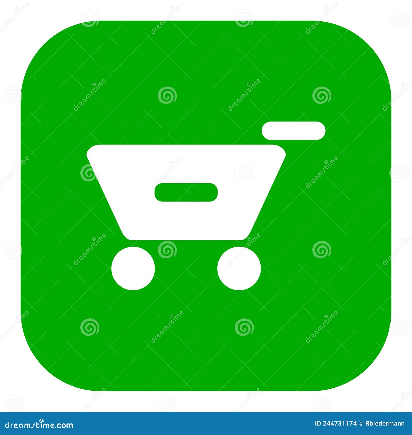 Shopping cart and app icon stock vector. Illustration of round - 244731174