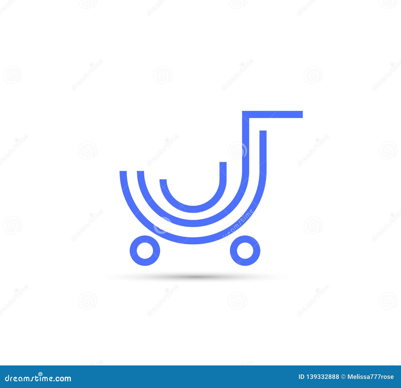 Shopping Cart Blue Line Icon, Outline Vector Sign Stock Vector ... Shopping Cart Blue Line Icon, Outline Vector Sign Stock Vector ...