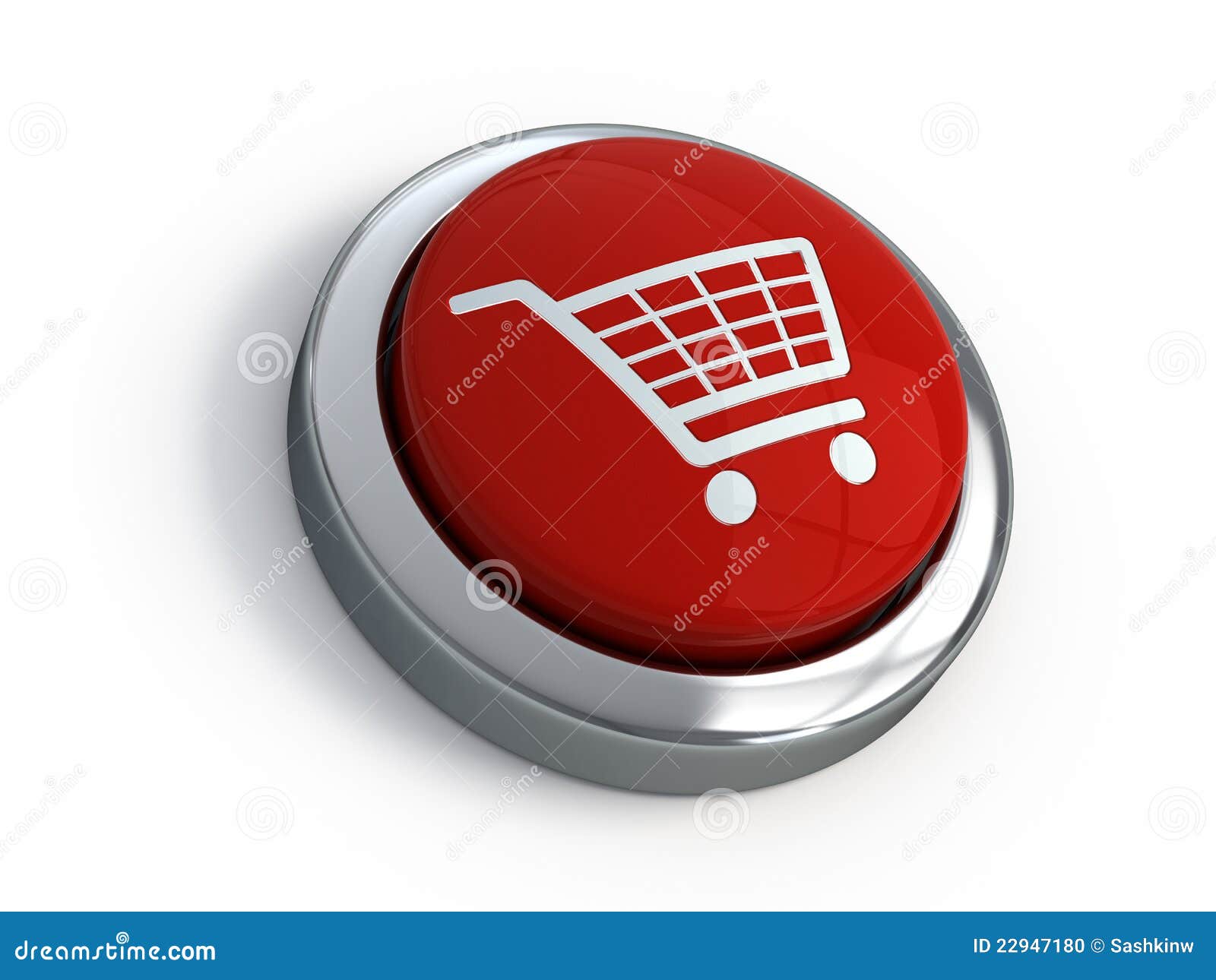 Shopping cart button stock illustration. Illustration of retail - 22947180