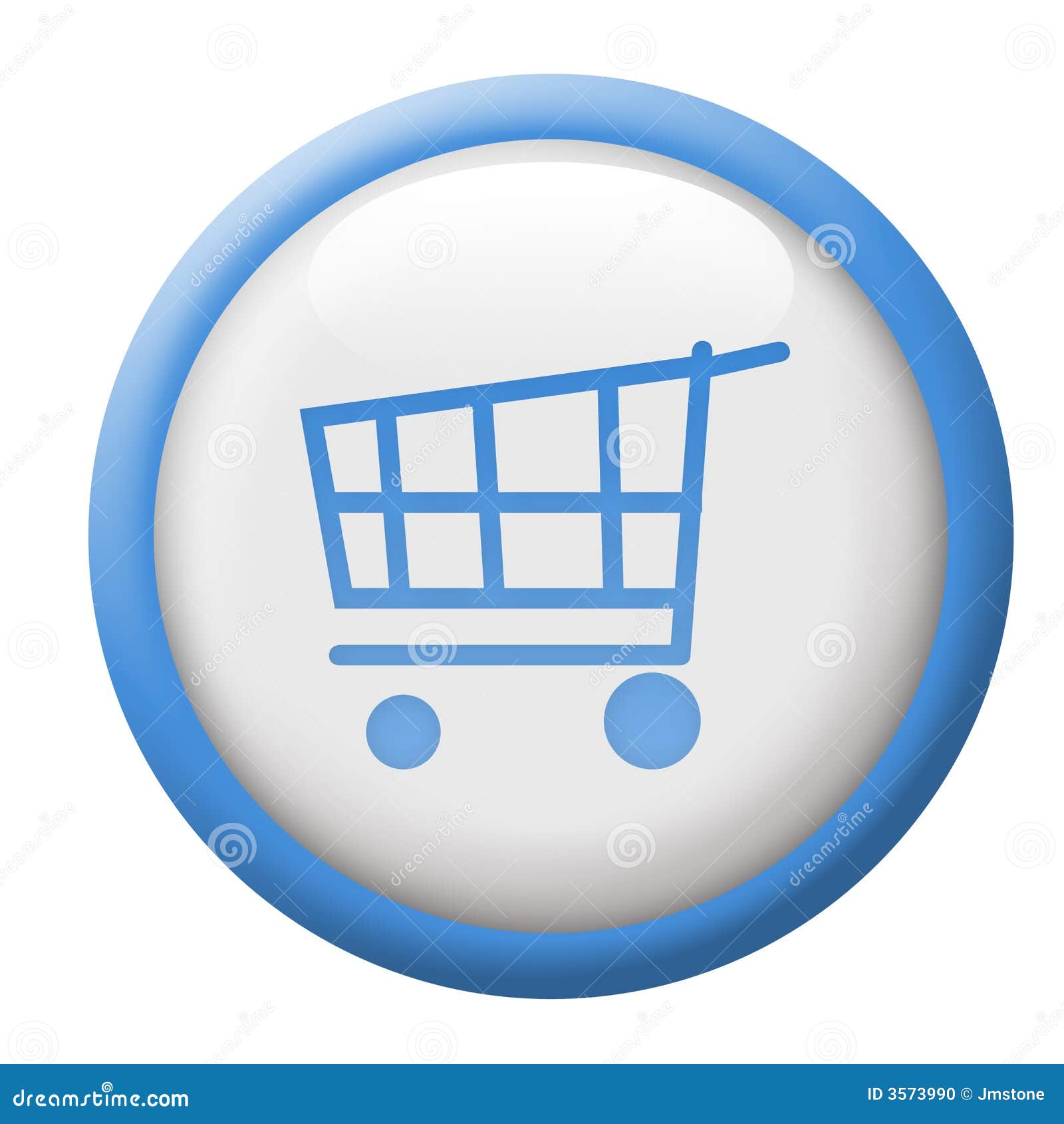 Shopping cart button stock illustration. Illustration of shiny - 3573990
