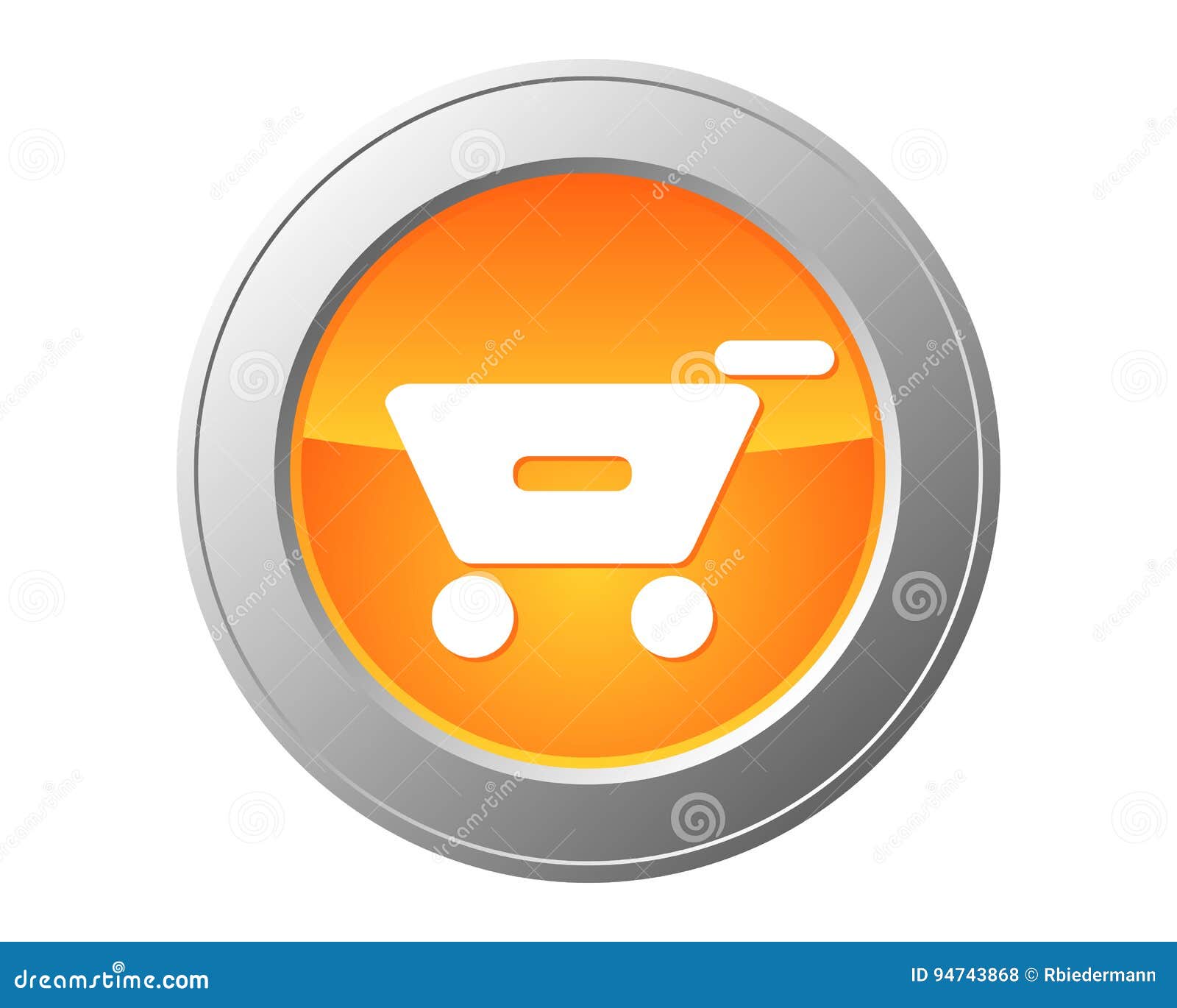Shopping cart button stock illustration. Illustration of design - 94743868
