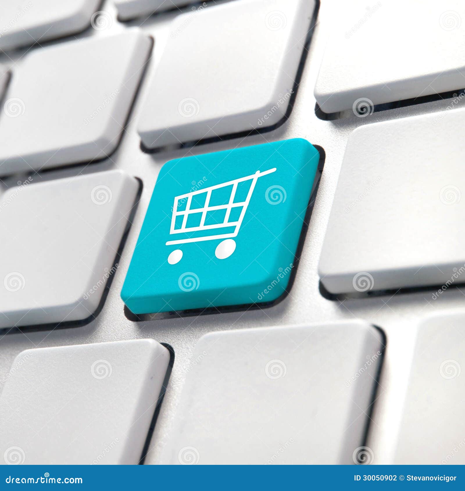 Shopping cart computer key stock photo. Image of buying - 30050902