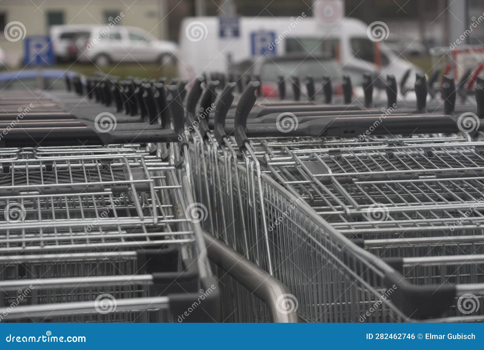 Shopping Cart for Shopping and Consumption in the Store Stock Photo ...