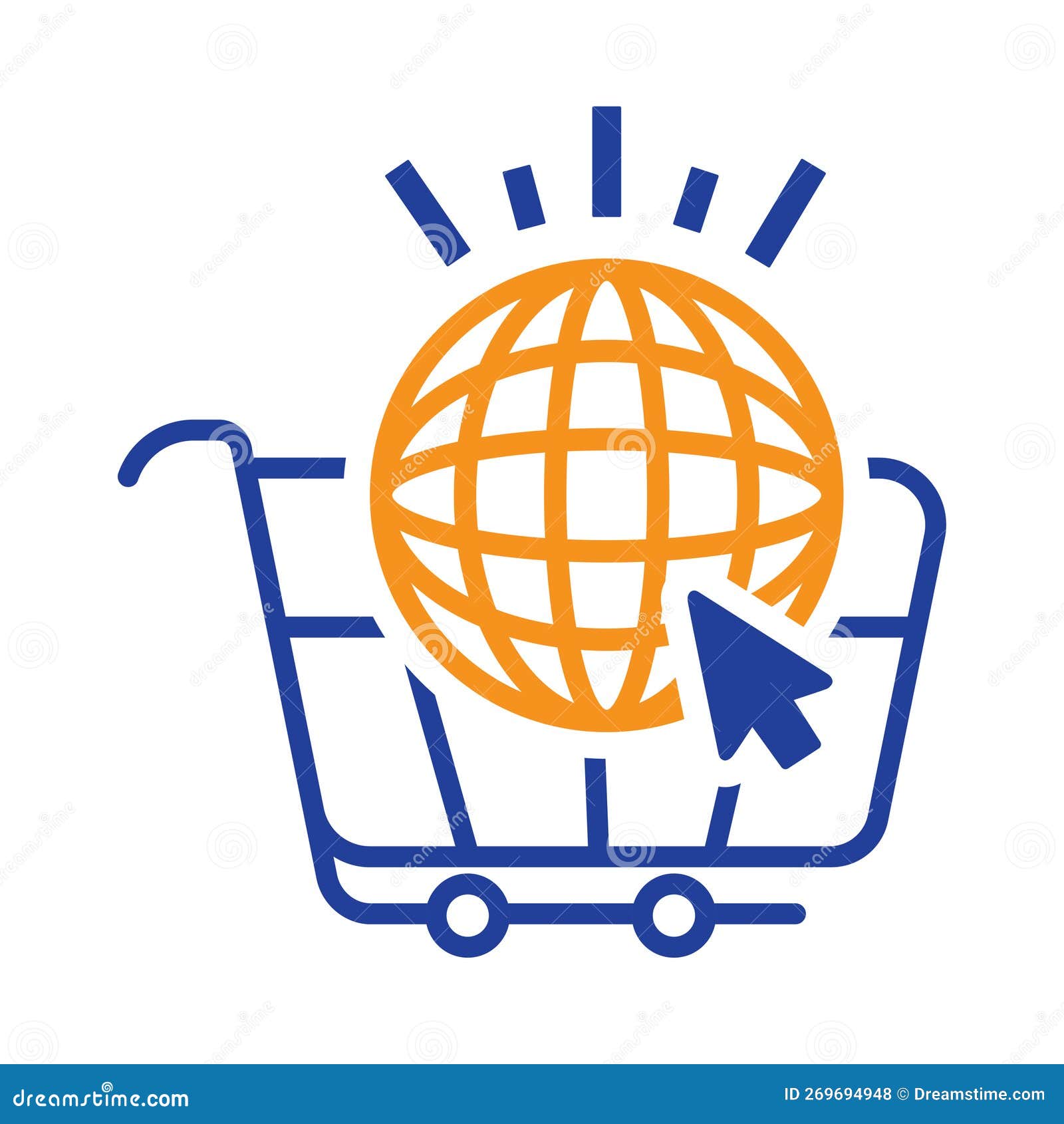 Shopping Cart, Cursor, Click, Mouse, World, Online Shopping Cart Icon ...