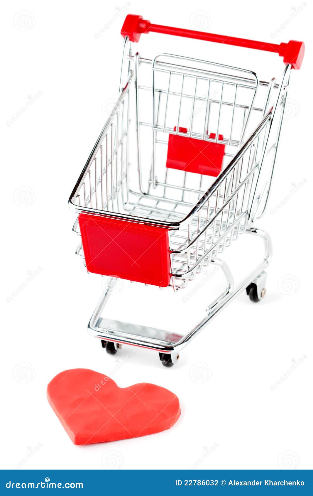 Shopping Cart with Heart stock photo. Image of gift, equipment - 22786032