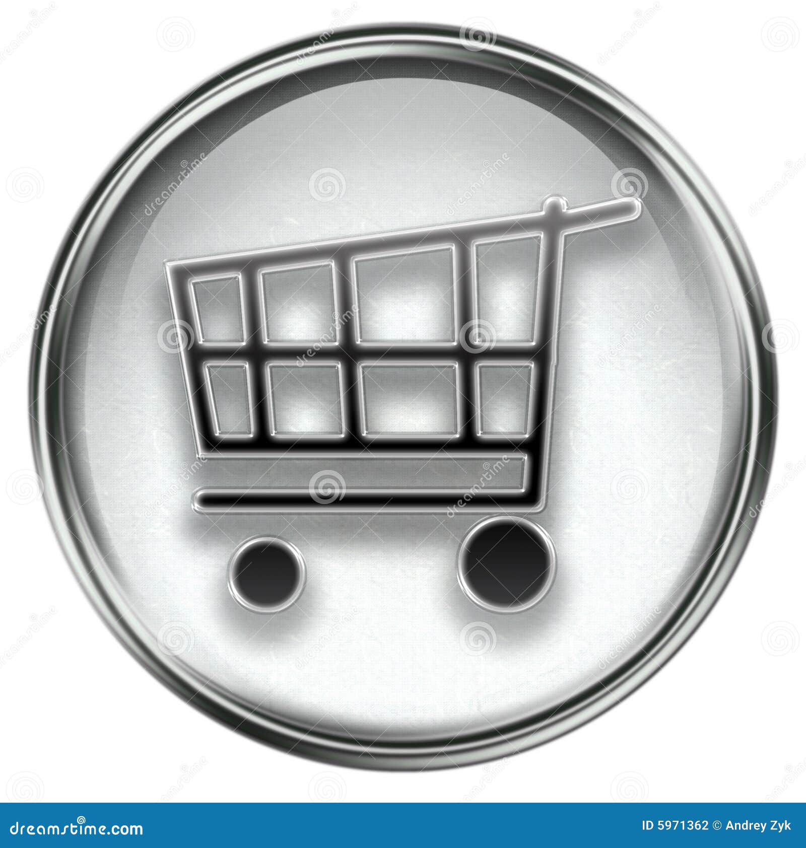 Shopping cart icon grey stock illustration. Illustration of glass - 5971362