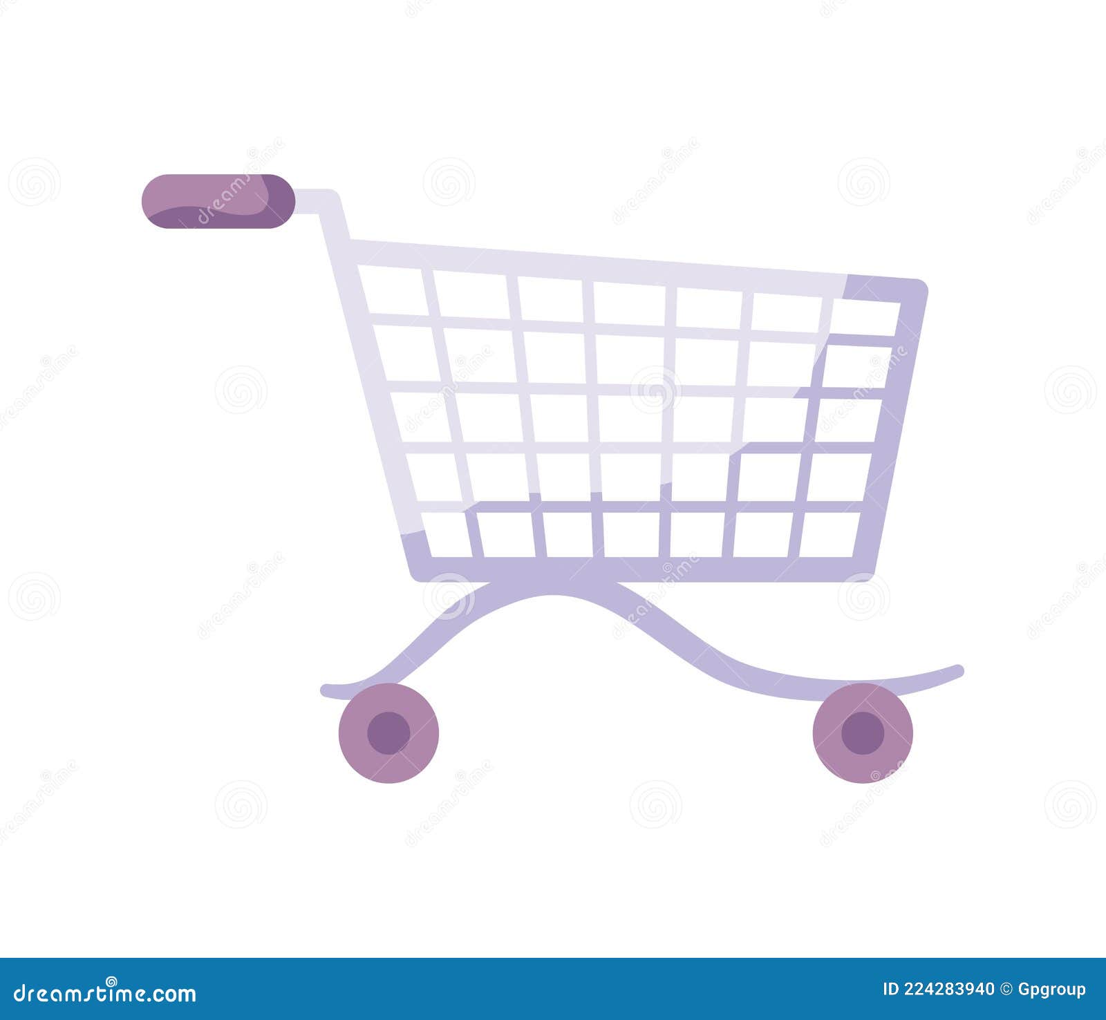 Shopping cart illustration stock vector. Illustration of design - 224283940