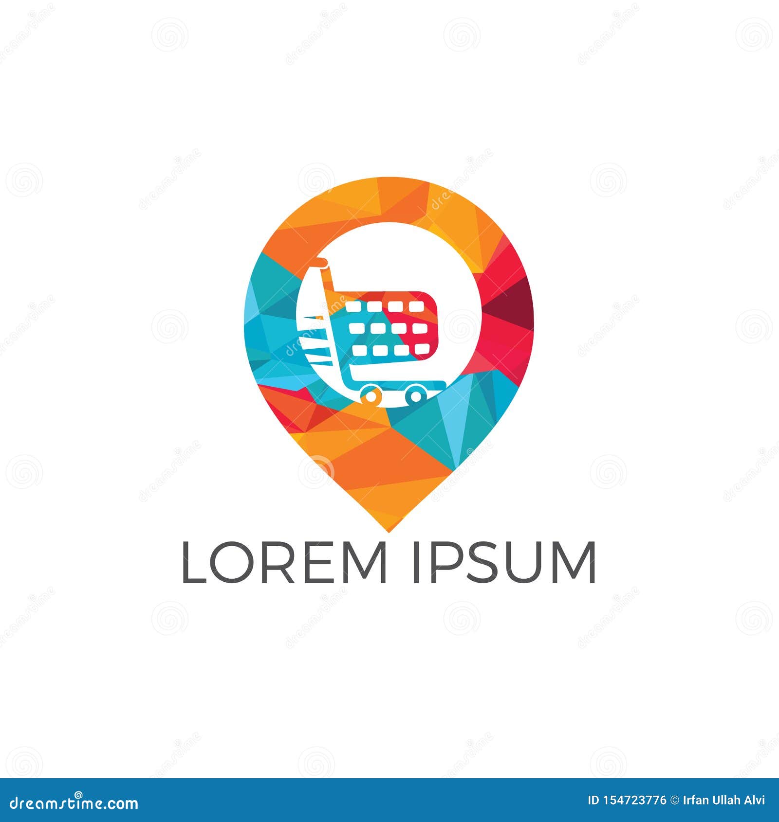 Shopping Cart and Map Pointer Logo Design. Stock Vector - Illustration ... Shopping Cart and Map Pointer Logo Design. Stock Vector - Illustration ...