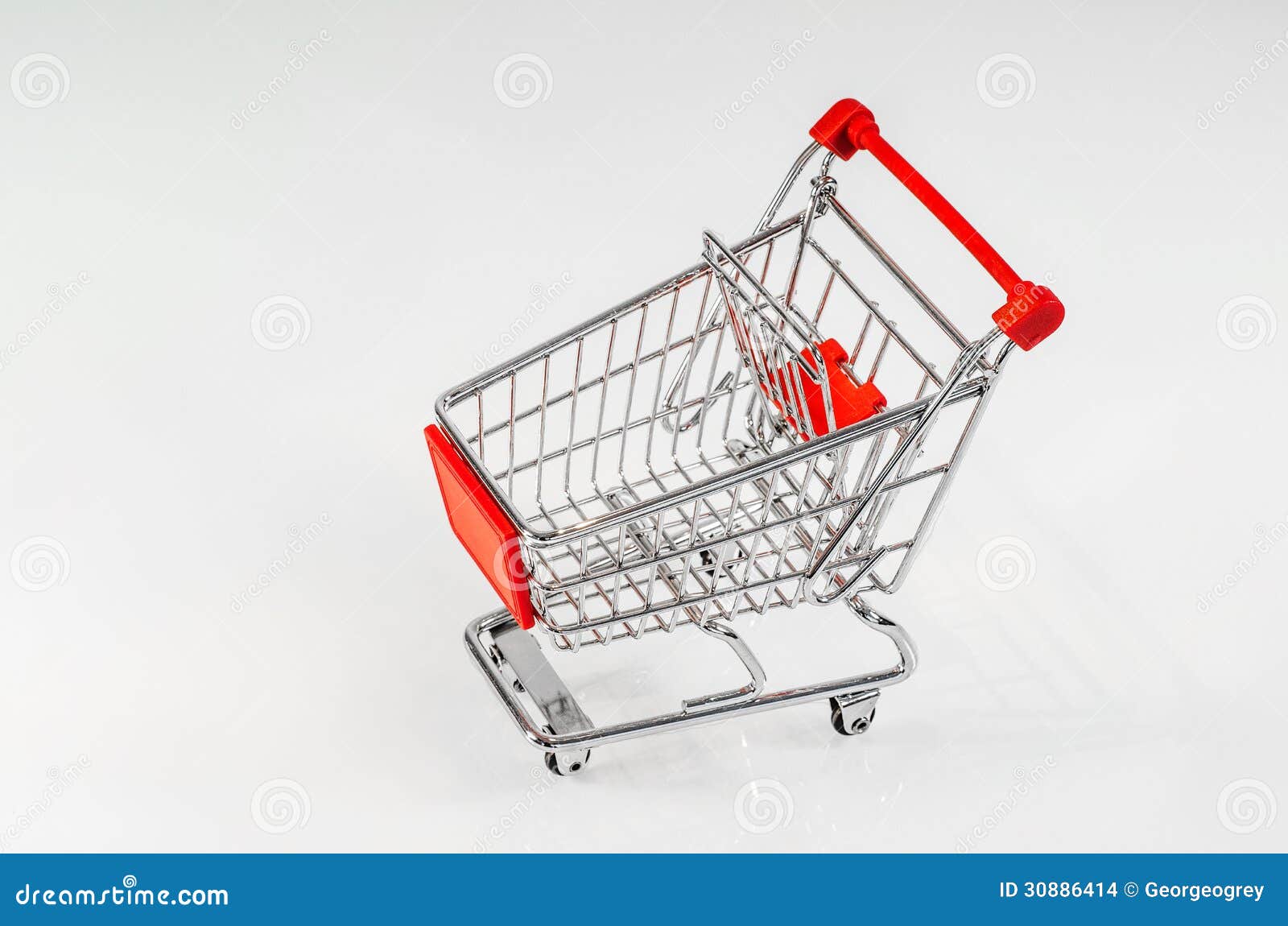 Shopping cart model stock photo. Image of isolated, trolley - 30886414