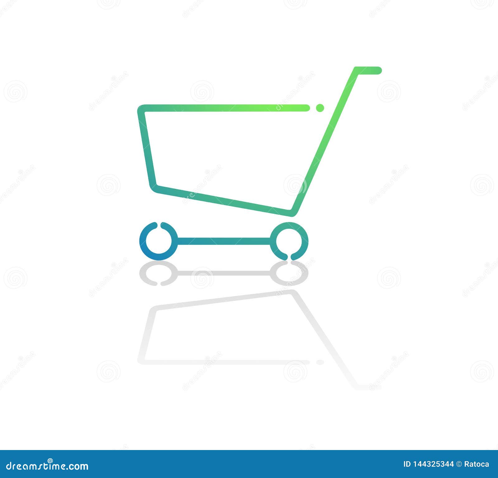 Shopping cart symbol stock vector. Illustration of commercial - 144325344