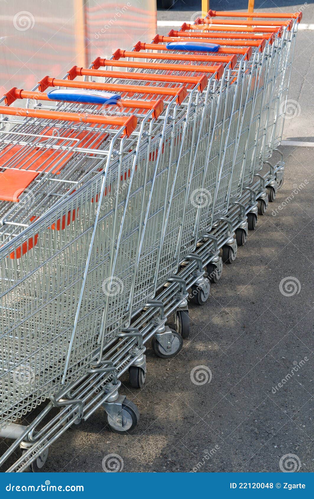 Shopping carts stock photo. Image of commercial, carriage - 22120048