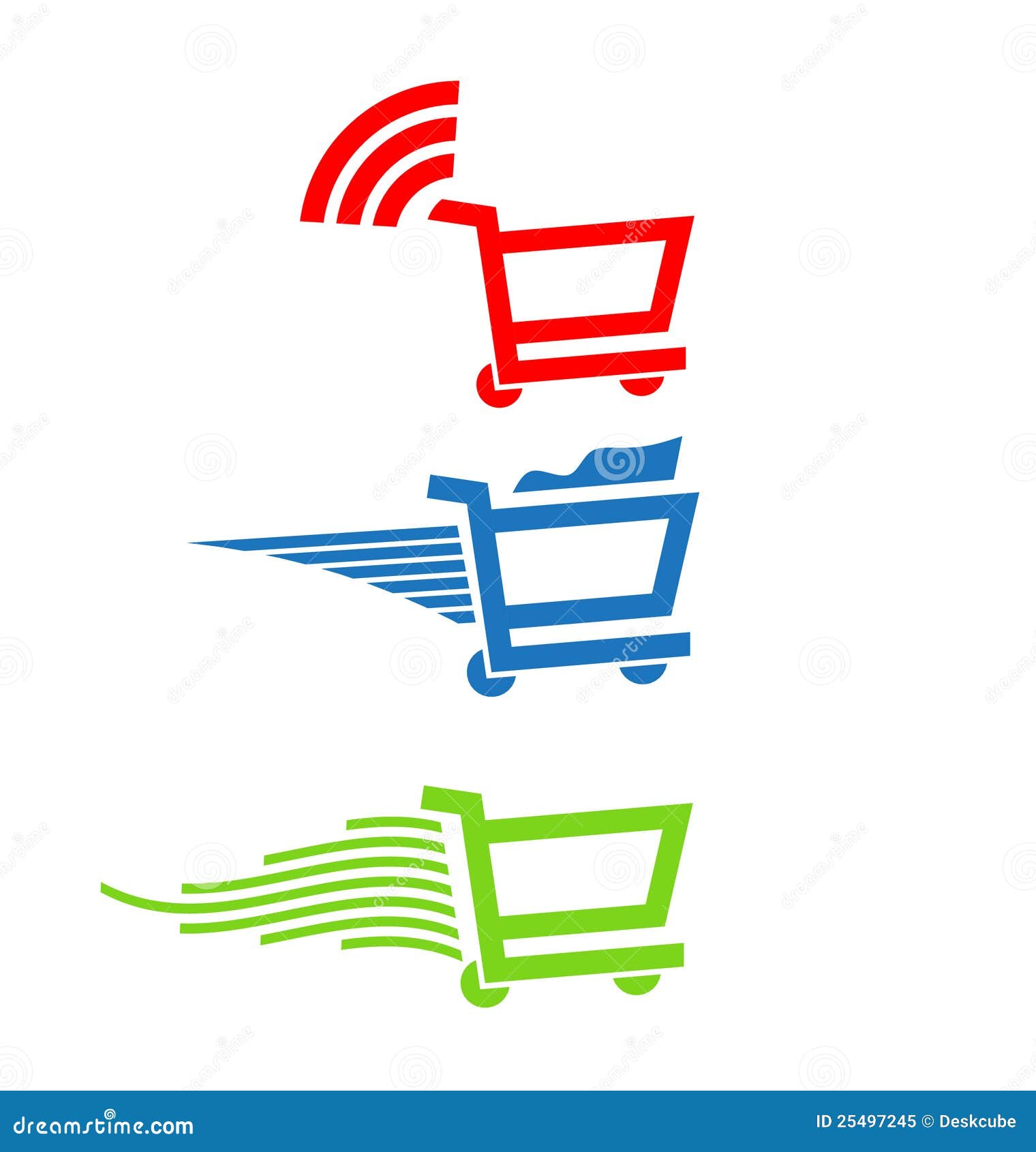 Shopping carts Logo stock vector. Illustration of button - 25497245