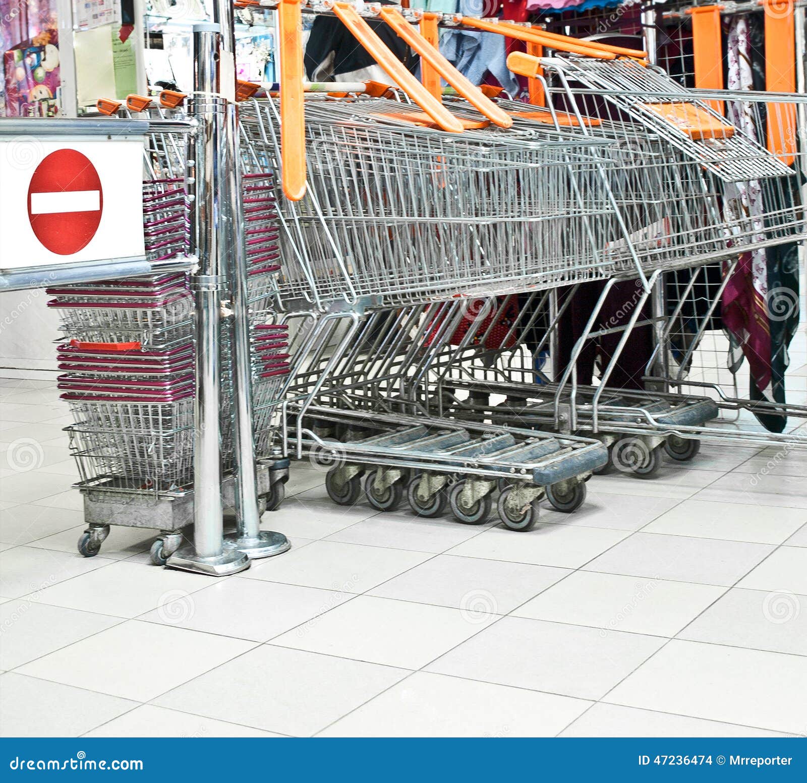 Shopping carts stock photo. Image of retail, industry - 47236474