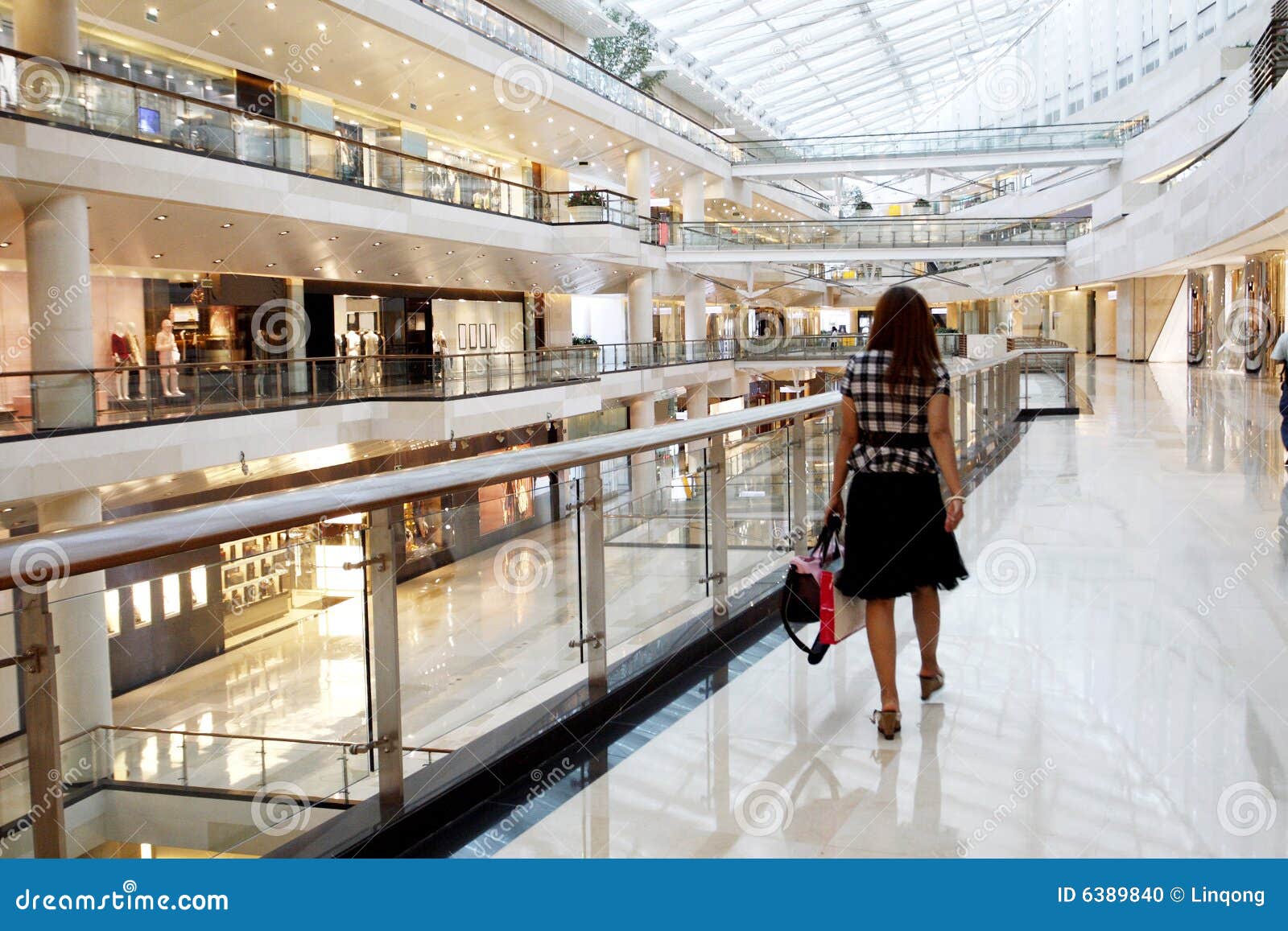 Shopping center stock photo. Image of display, busy, decoration - 6389840