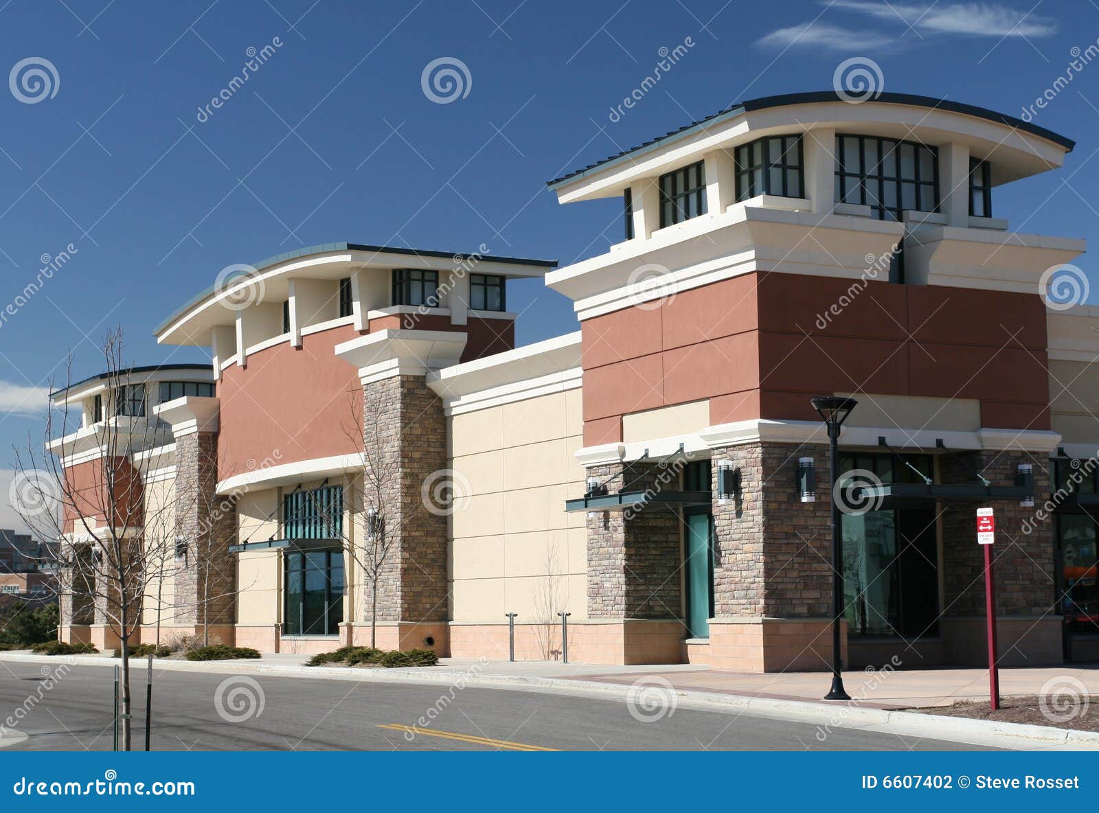 Shopping Center Exterior stock photo. Image of brick, estate - 6607402