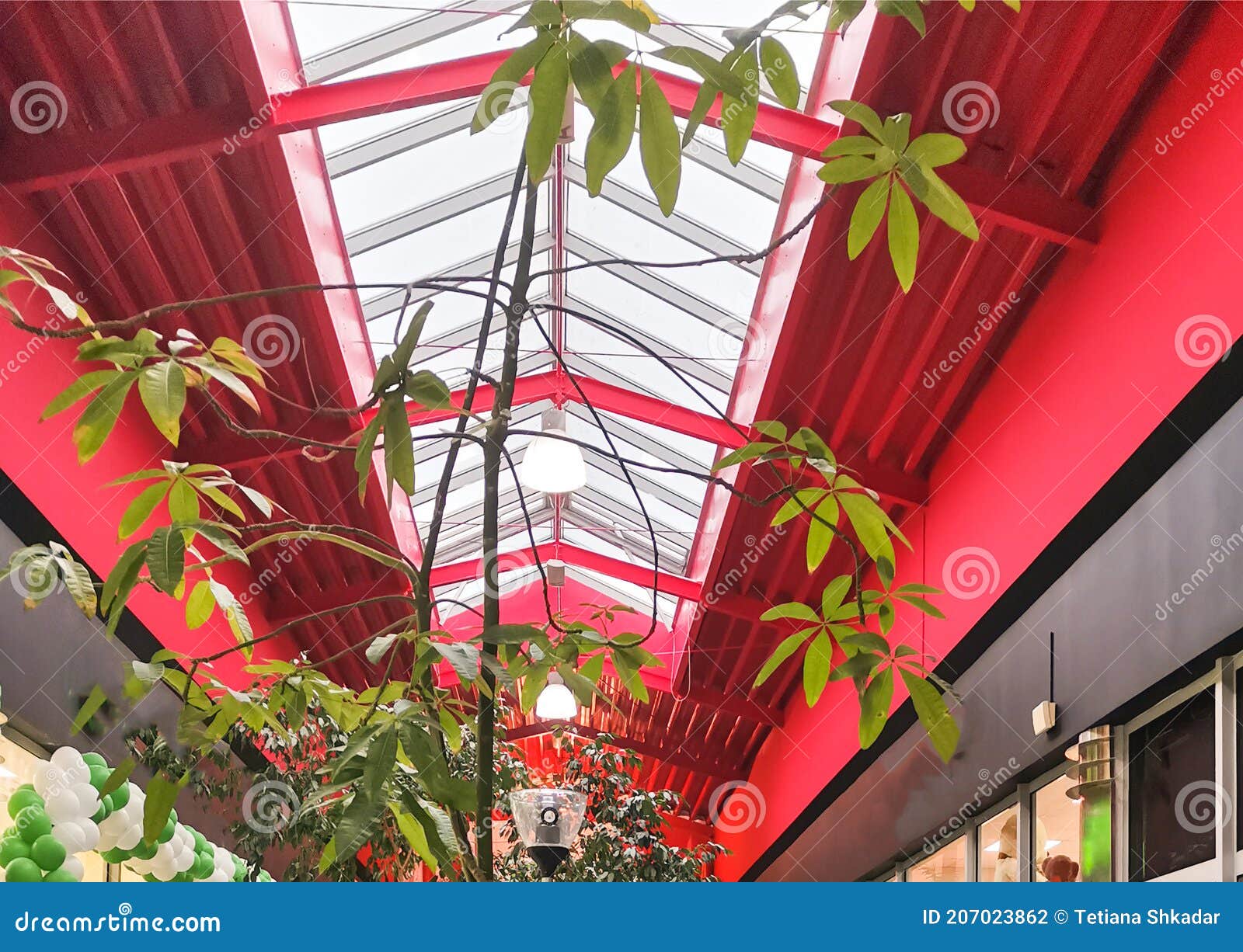 The Shopping Center, Panorama Luxury Background Stock Photo - Image of ...