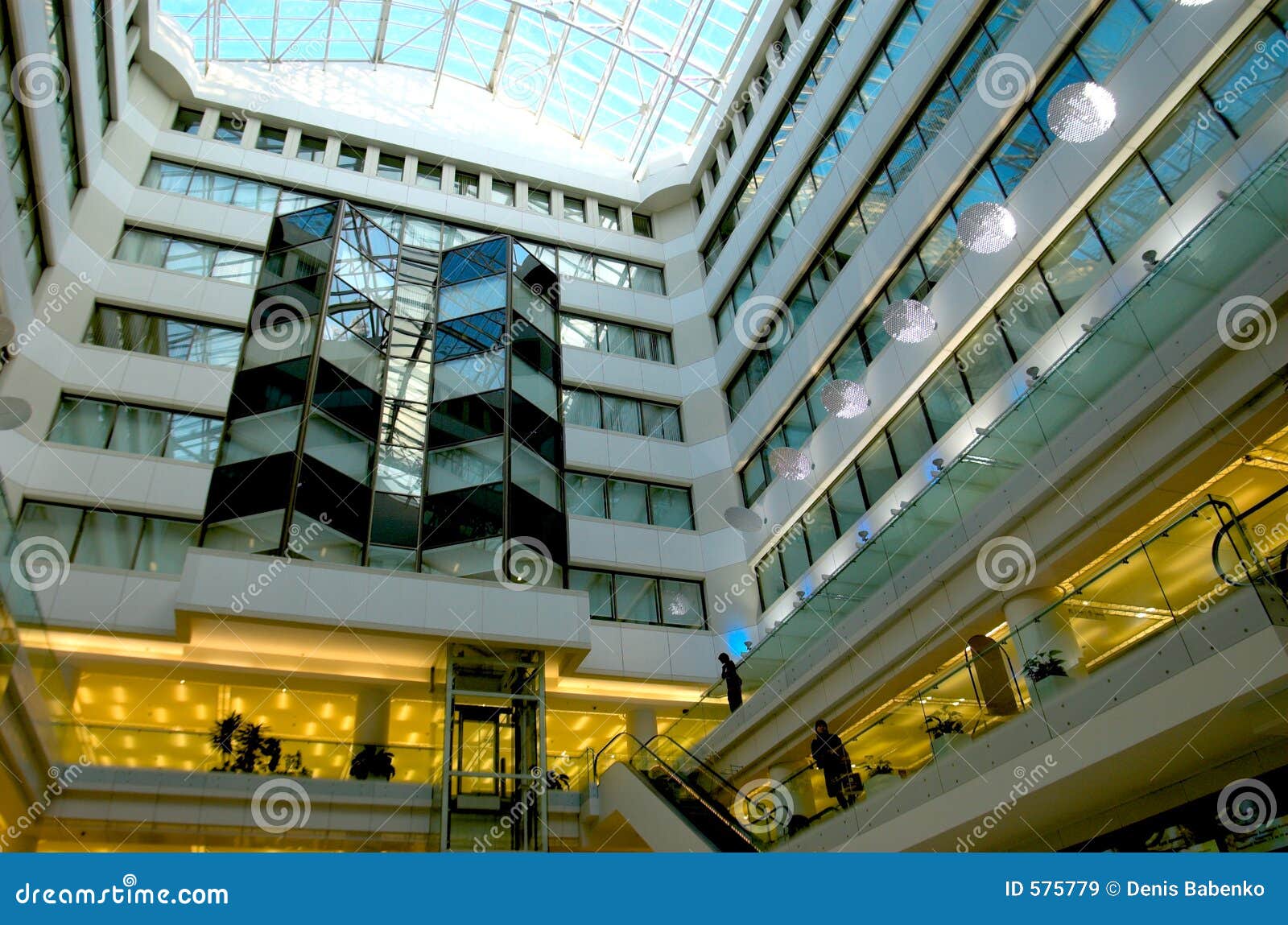 Shopping centre stock image. Image of mirror, working, architecture ...