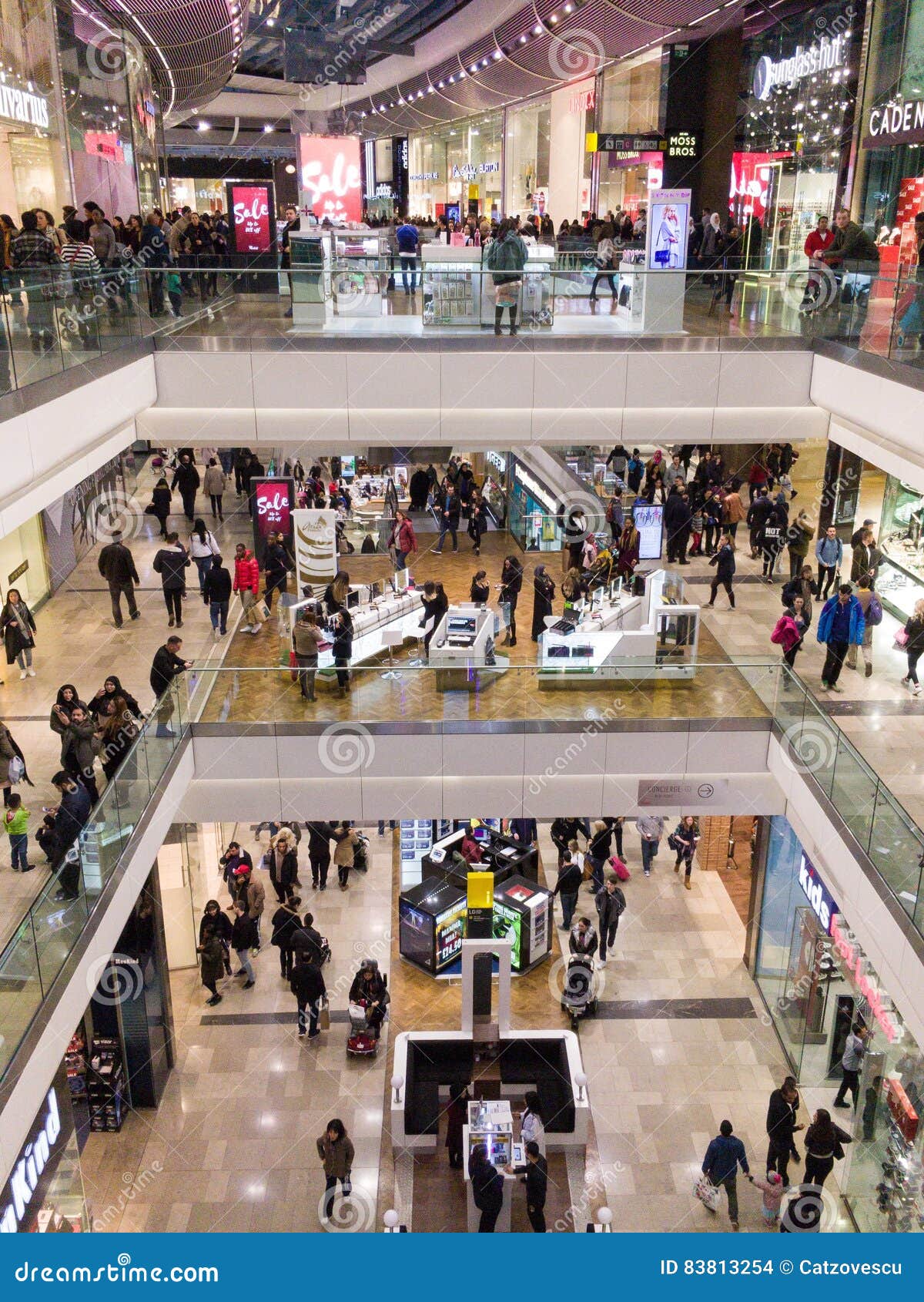 Shopping centre editorial stock image. Image of clients - 83813254