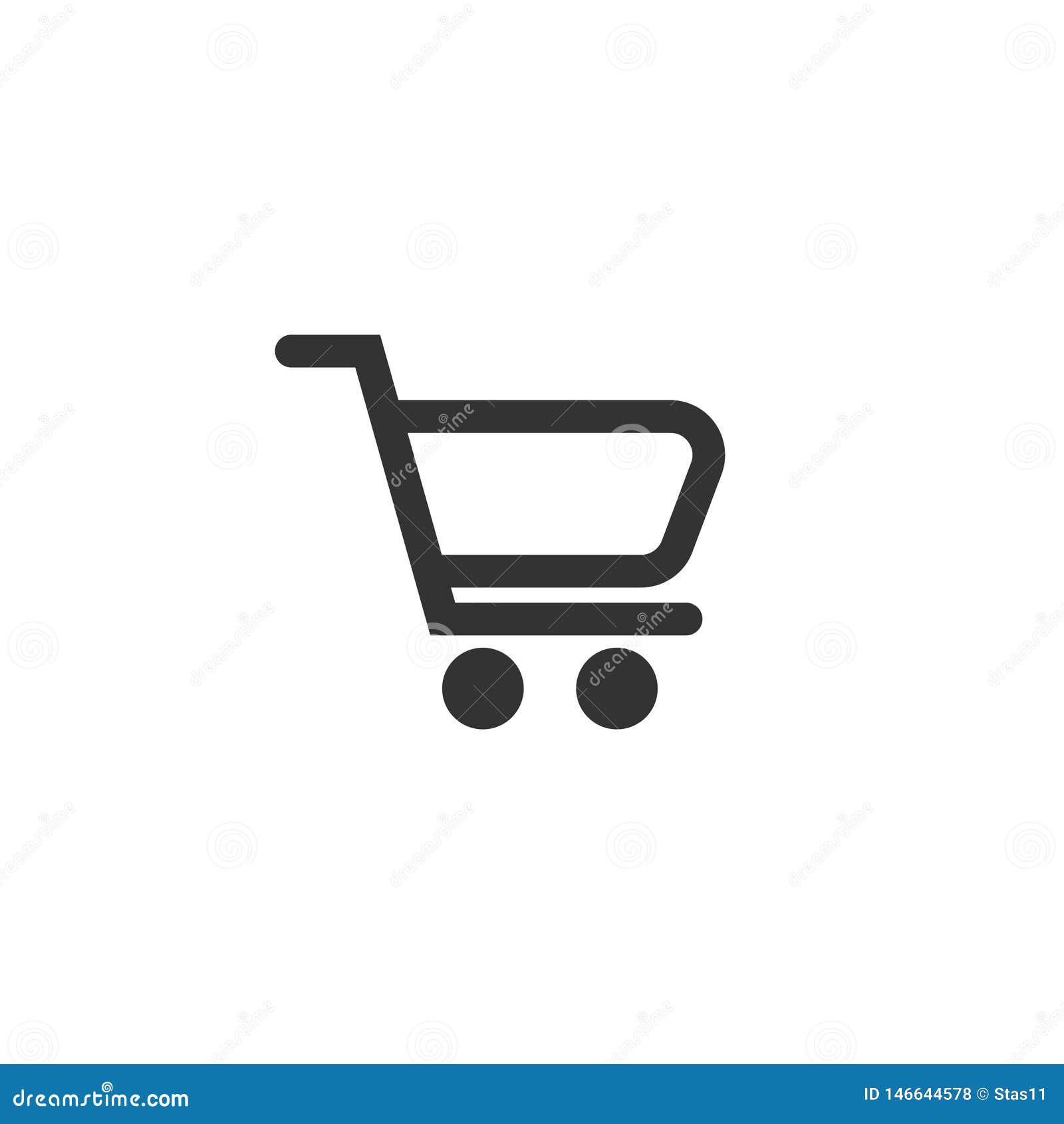 Shopping Chart Icon in Simple Design. Vector Illustration Stock Vector ...