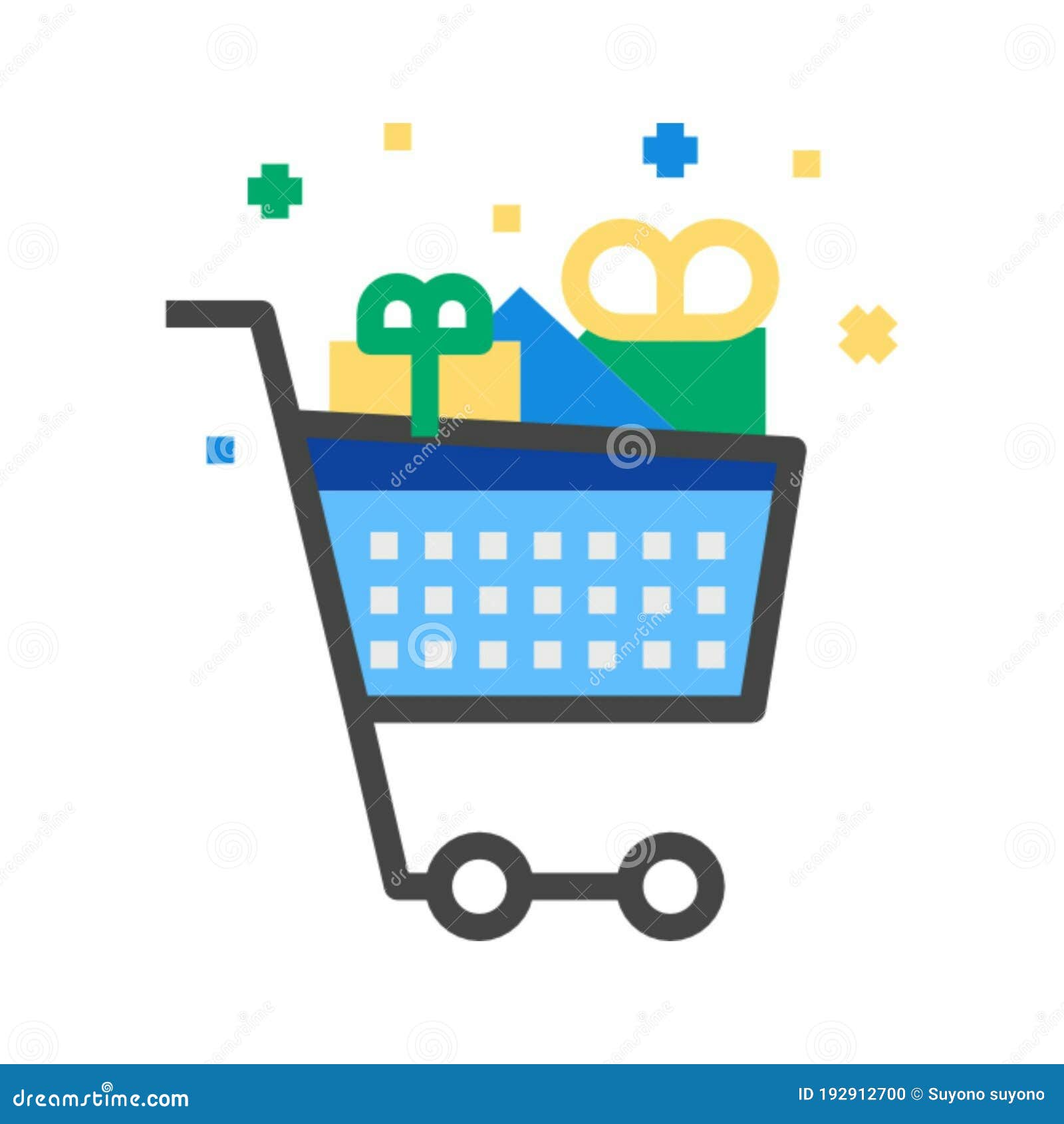 Shopping Chart Logo Design Vector Illustration | CartoonDealer.com ...