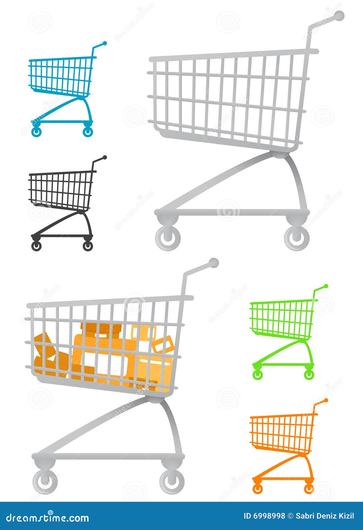 Shopping chart vector stock vector. Illustration of economics - 6998998