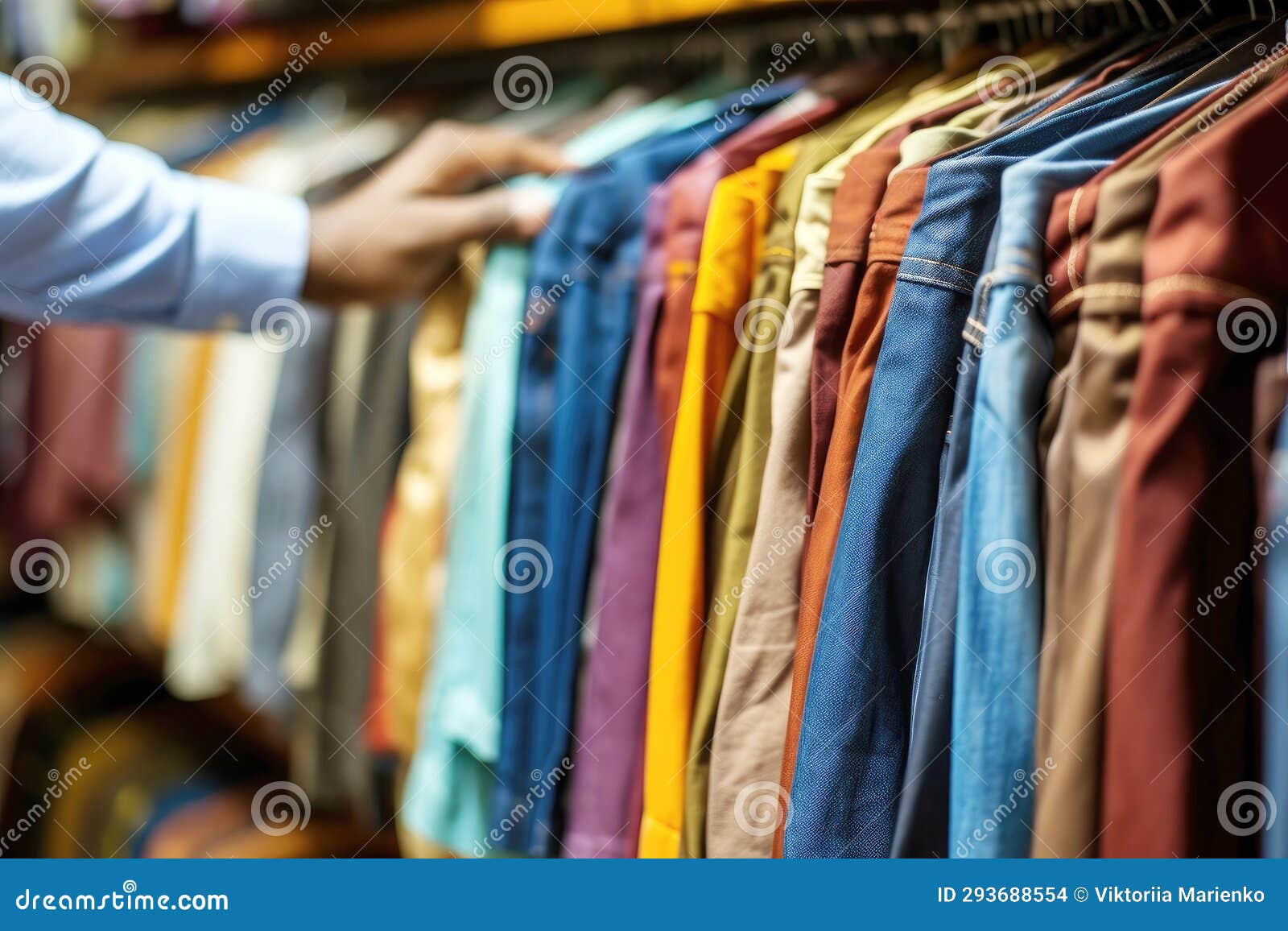 Shopping: Choices in the Clothing Store Stock Photo - Image of choice ...