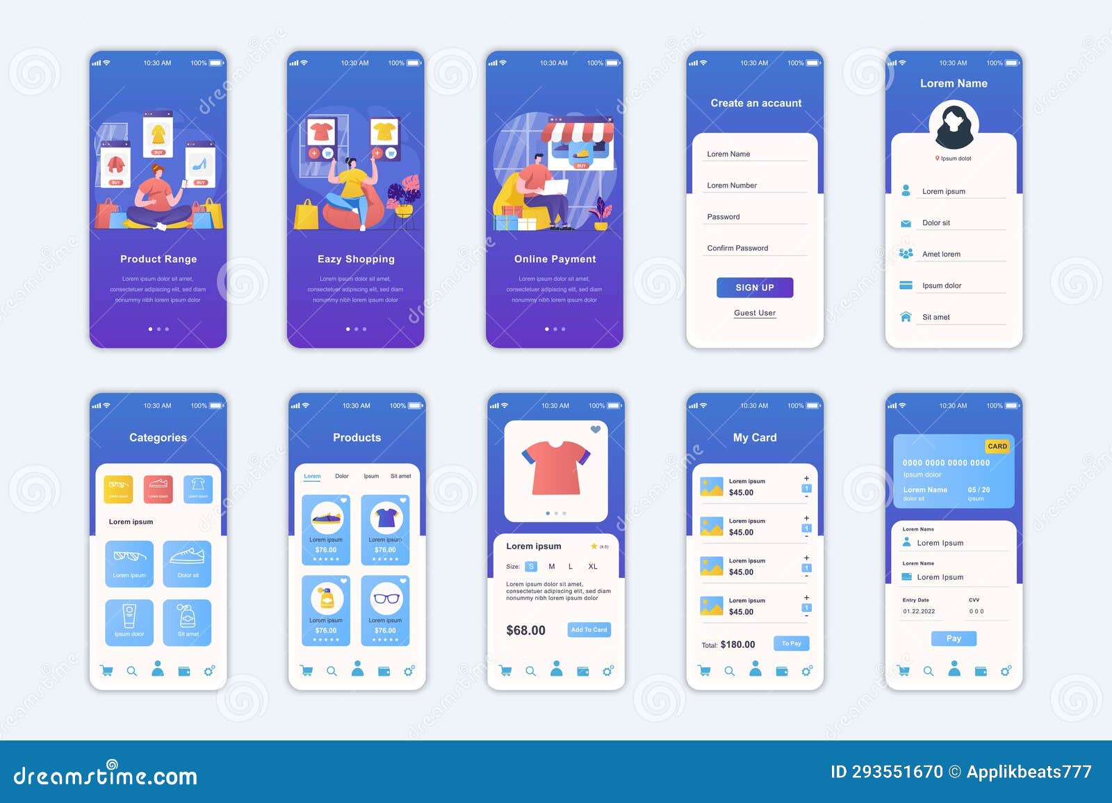 Shopping Concept Screens Set for Mobile App Template. People Choose ... Shopping Concept Screens Set for Mobile App Template. People Choose ...