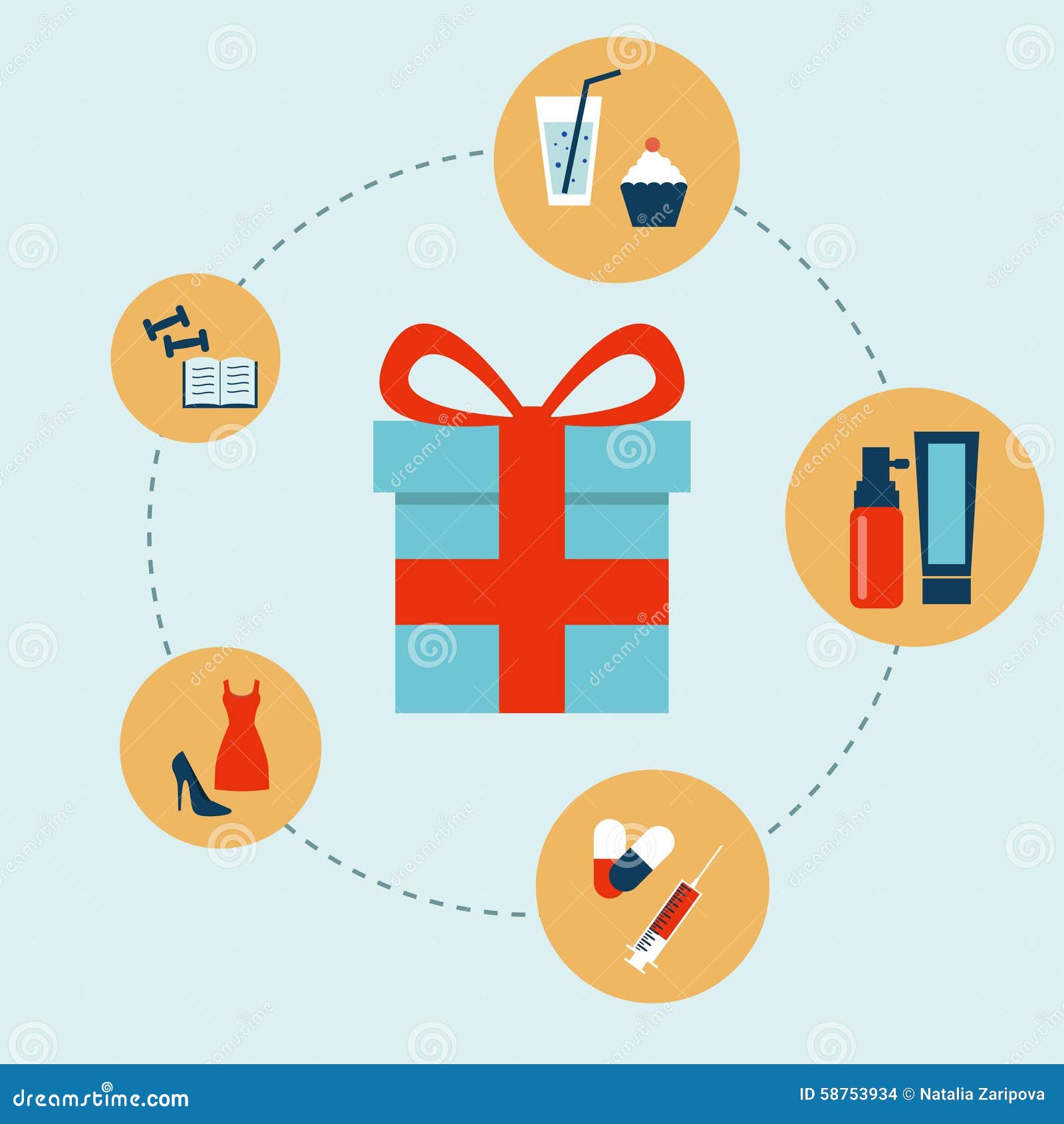 Shopping and Consumption Icons Set. Vector Stock Vector - Illustration ...